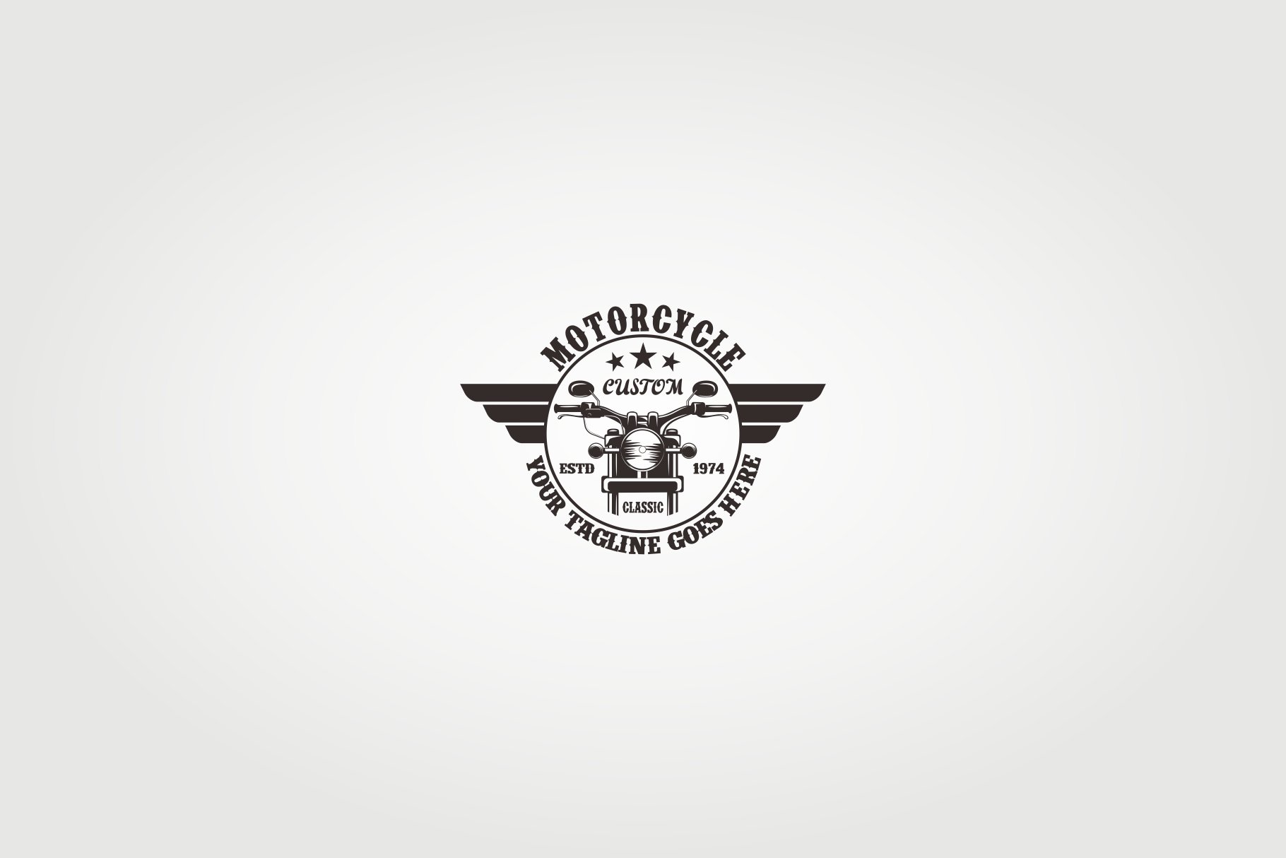 Custom Motorcycle Logo (563070) | Logos | Design Bundles