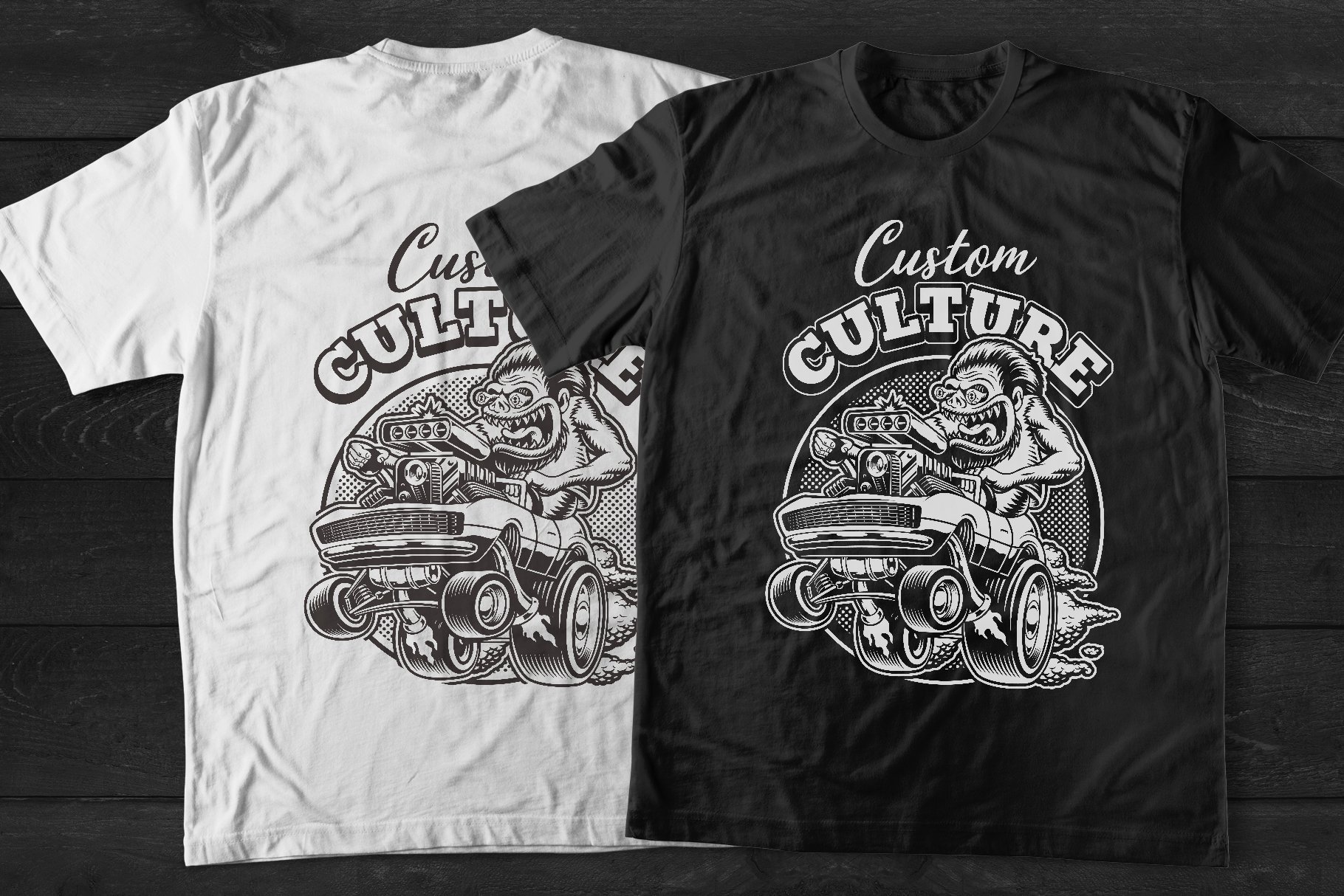 Wolf Biker on a Motorcycle (1097259) | Illustrations | Design Bundles