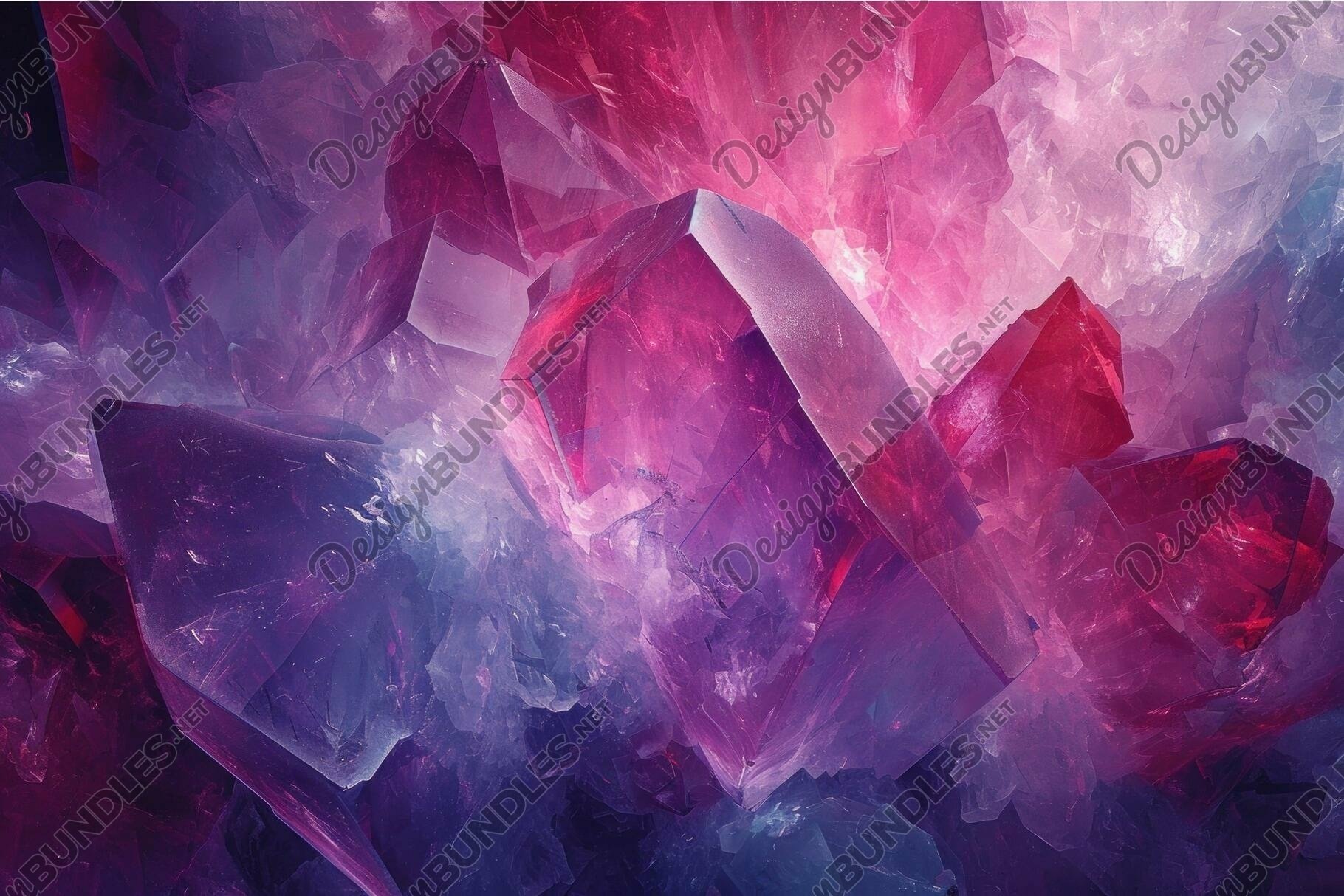 Crystals Wallpaper Abstract