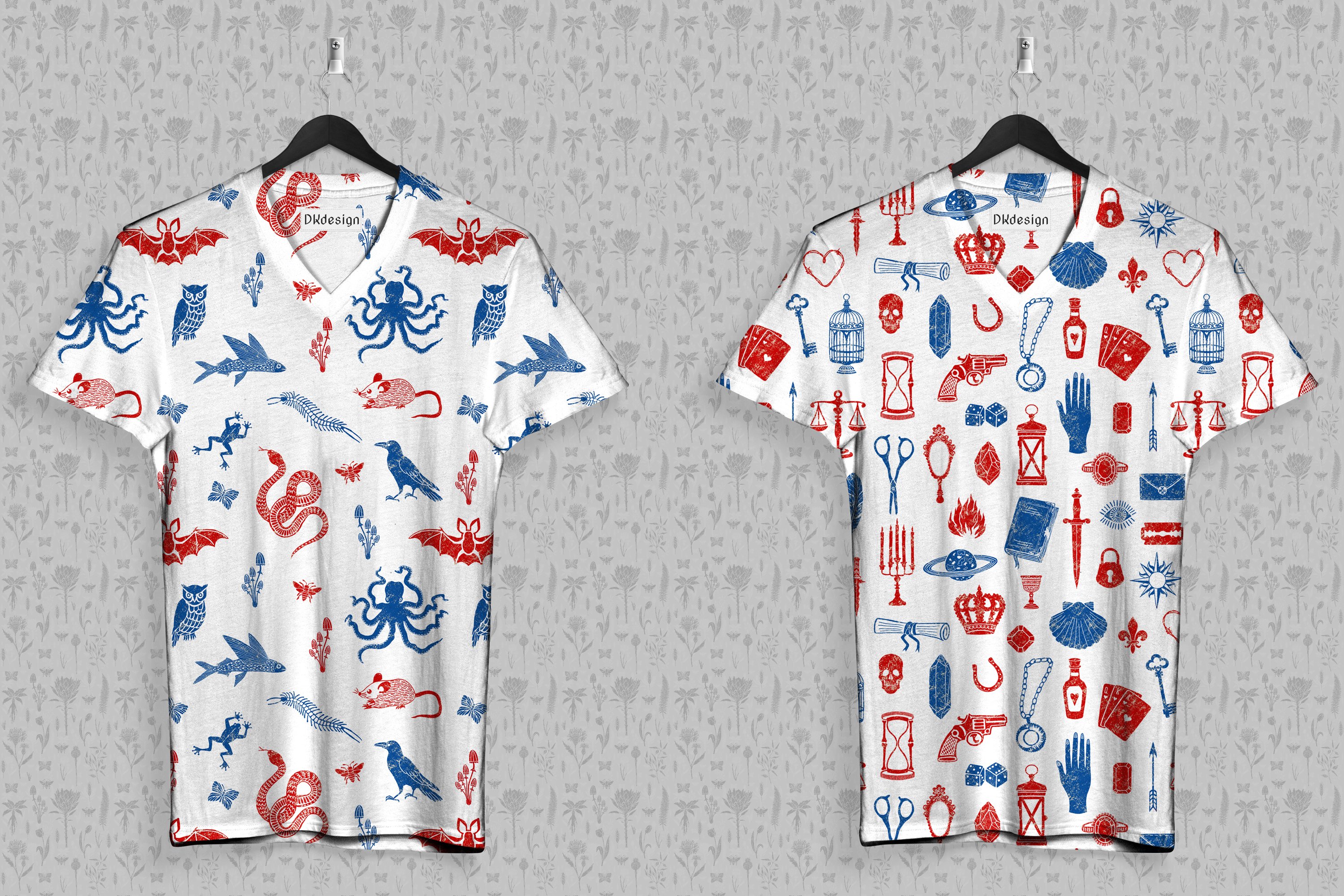 70 Magic Elements and 30 Seamless Patterns (542448) | Patterns | Design ...