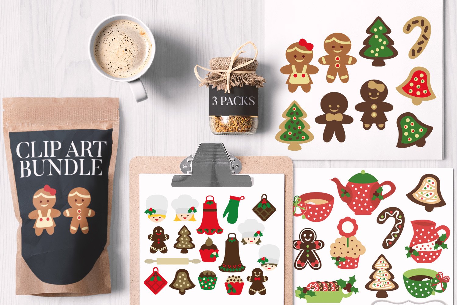 Christmas Kitchen Bundle, Baking cookies and Tea Party (163185 ...