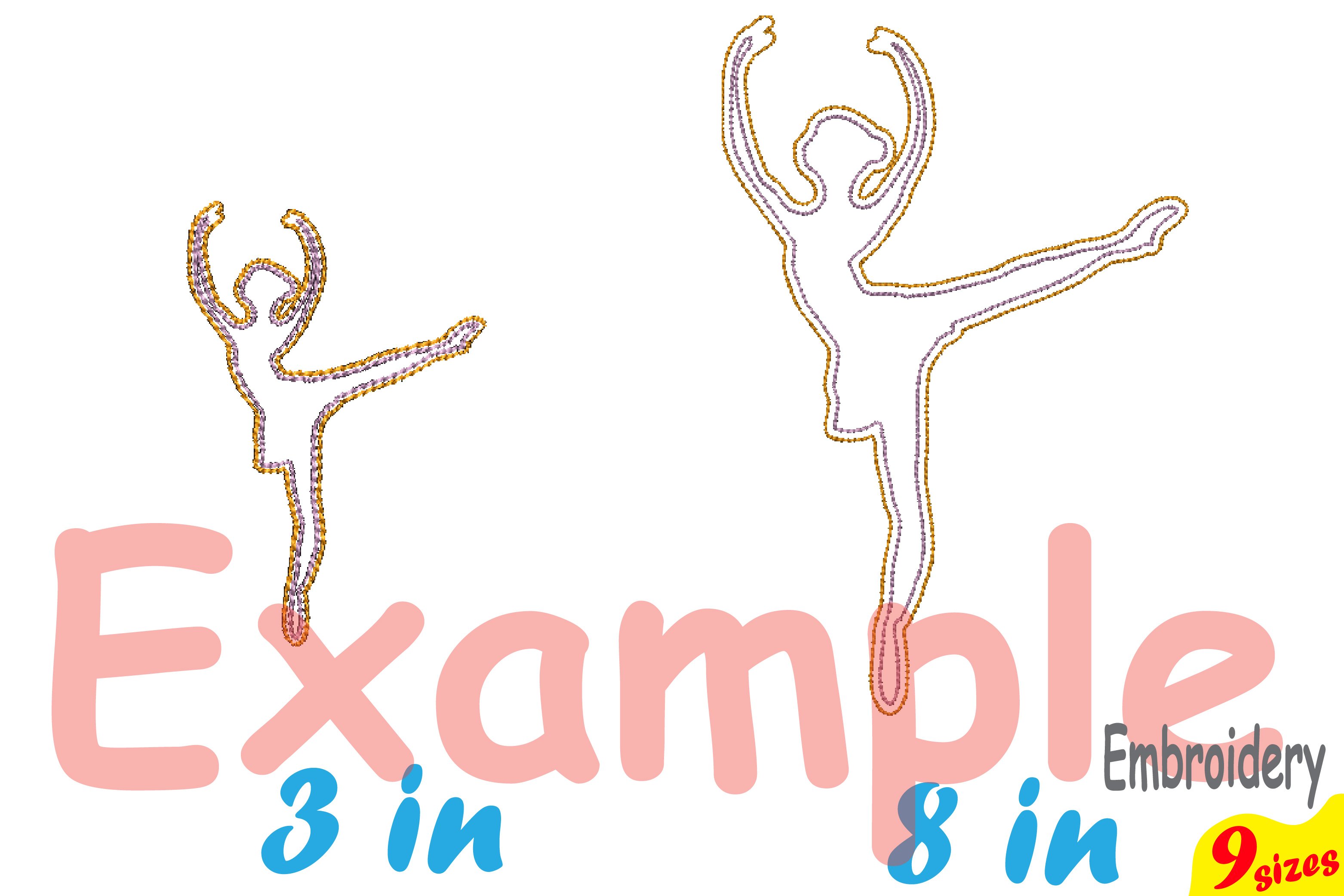 Ballet Ballerina Embroidery Design Instant Download Commercial Use ...