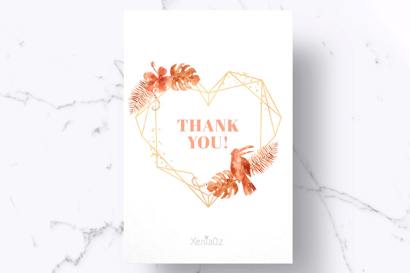 Watercolor Tropical Heart Frame. Gold Geometric Frame, PNG (725873 ...