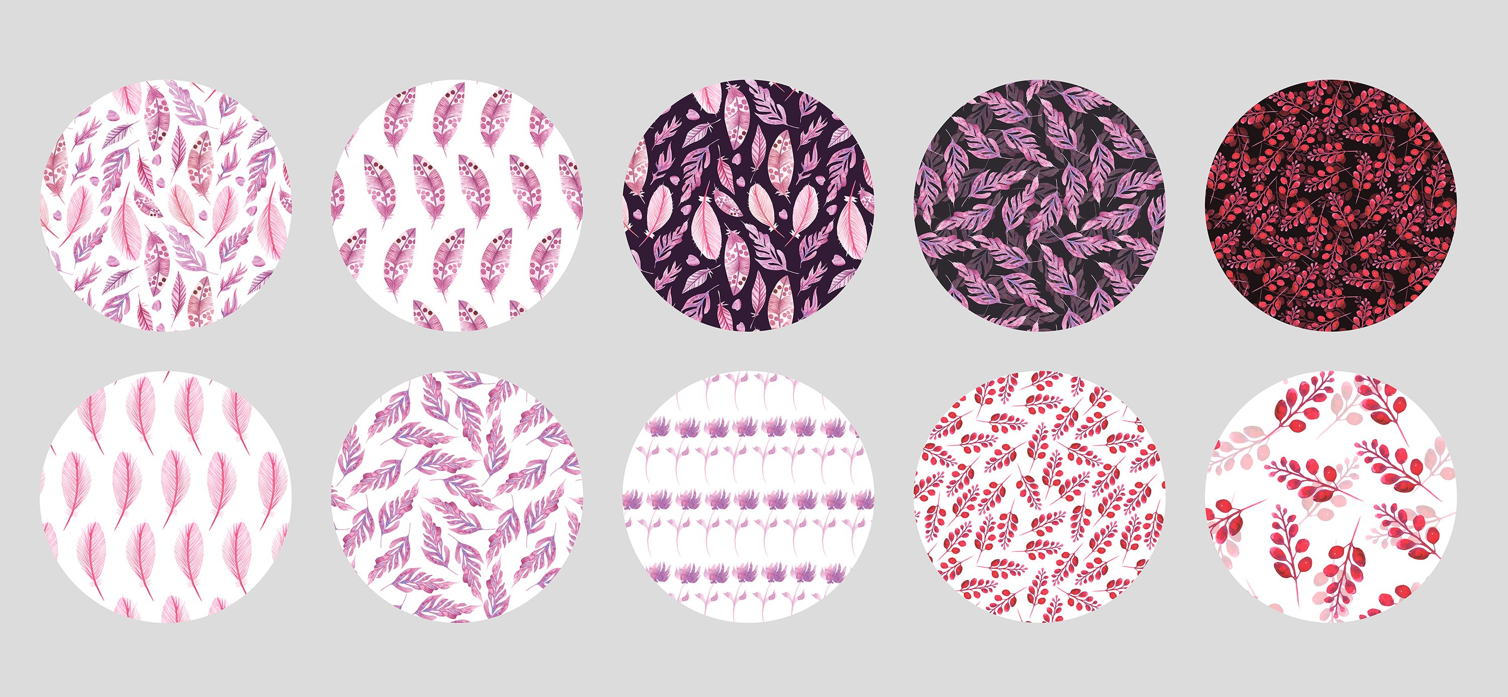 Romantic patterns (581990) | Patterns | Design Bundles