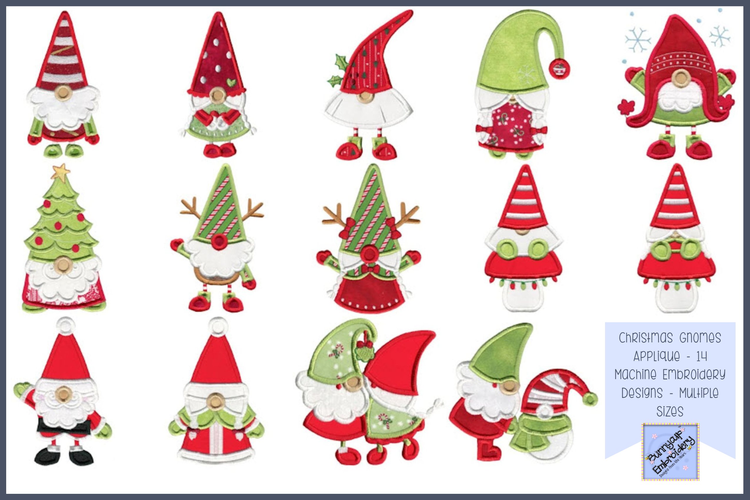 Christmas Embroidery Designs Machine Embroidery 14 Designs Set 4 Instant Download Patterns Craft 