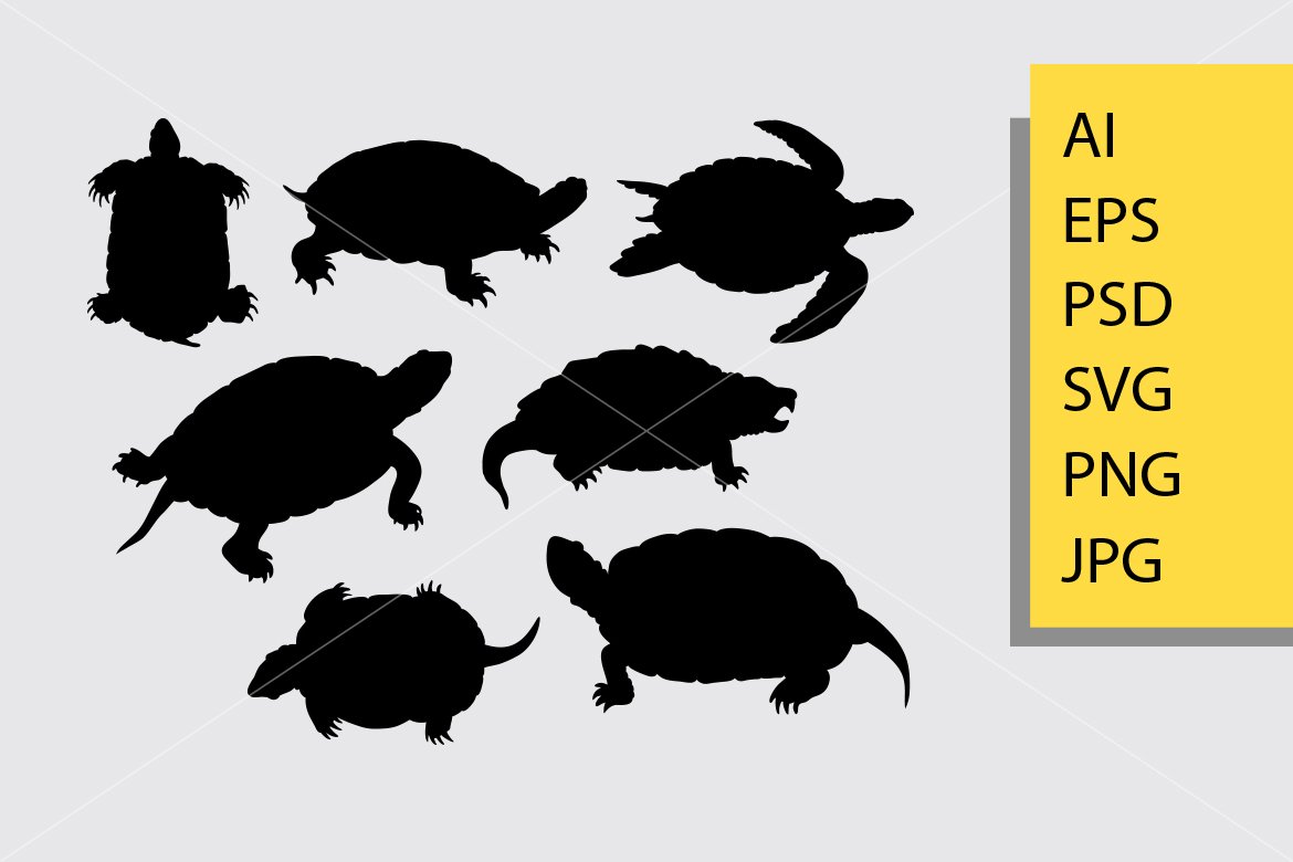 Box Turtle Silhouette