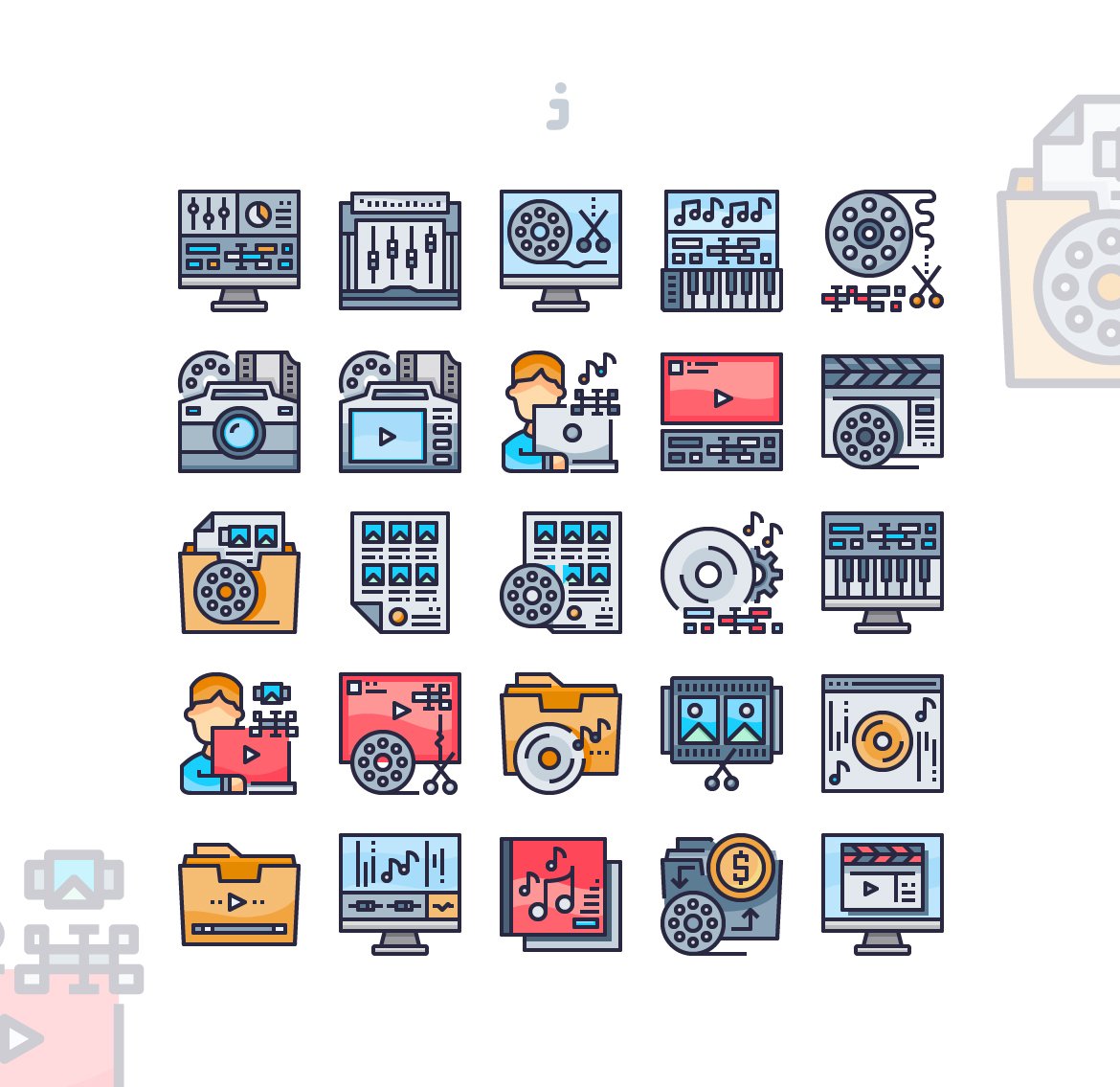 25 Video Production Icon (216286) | Icons | Design Bundles