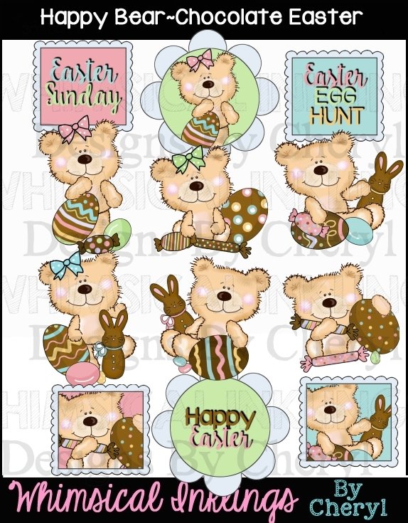 Happy Bears Clipart Bundle (76794) | Illustrations | Design Bundles