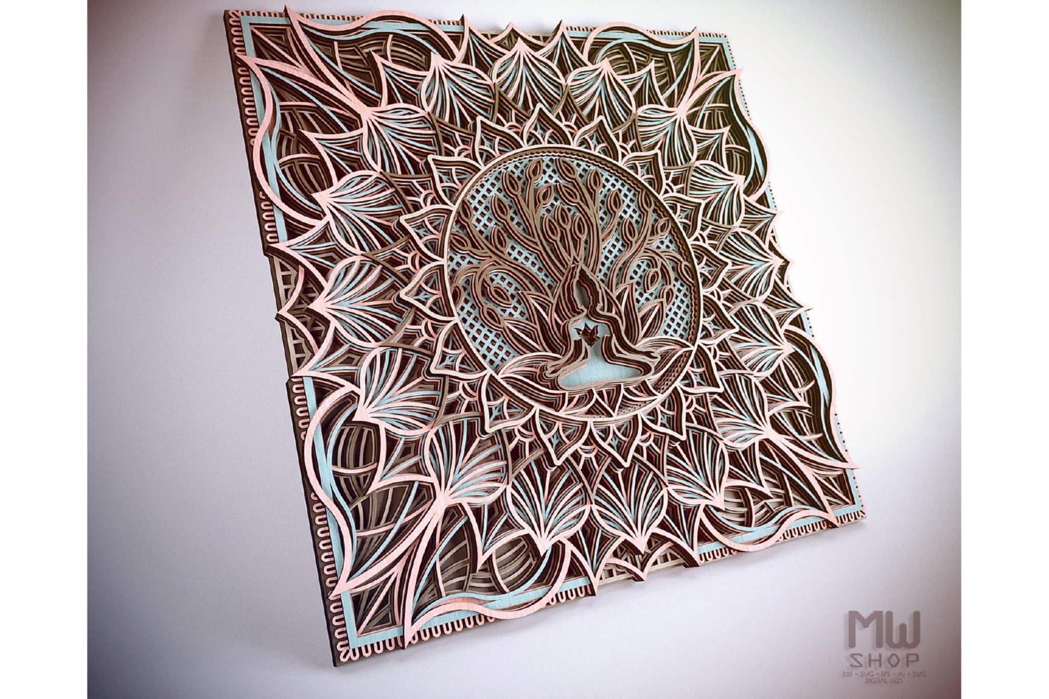 M73 - Tree of Life DXF file, Multilayer Tree of Life Mandala (586860 ...