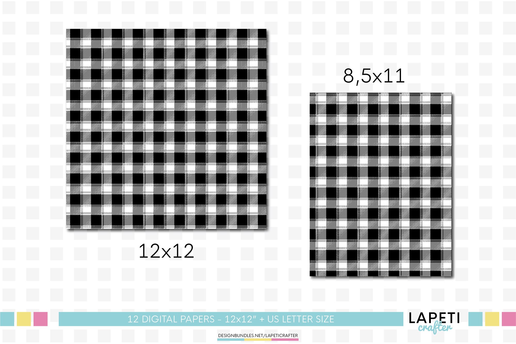 Buffalo plaid digital paper | Red and green plaid background (1042408 ...