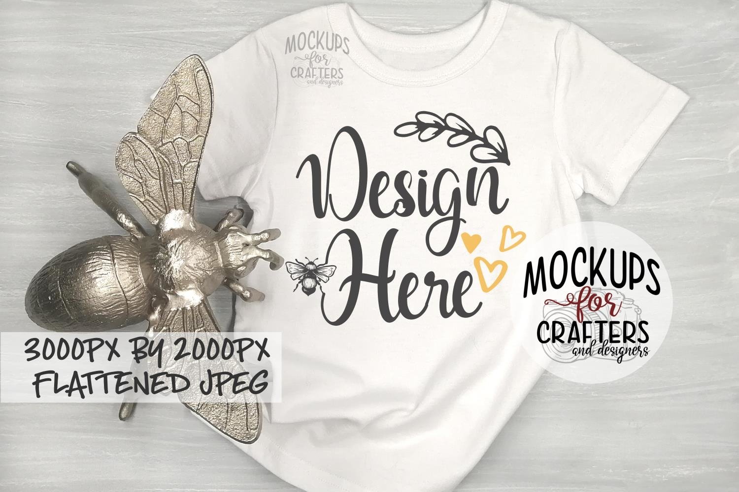 T-Shirt, Bee theme, Mock-Up (513621) | Craft Mockups | Design Bundles