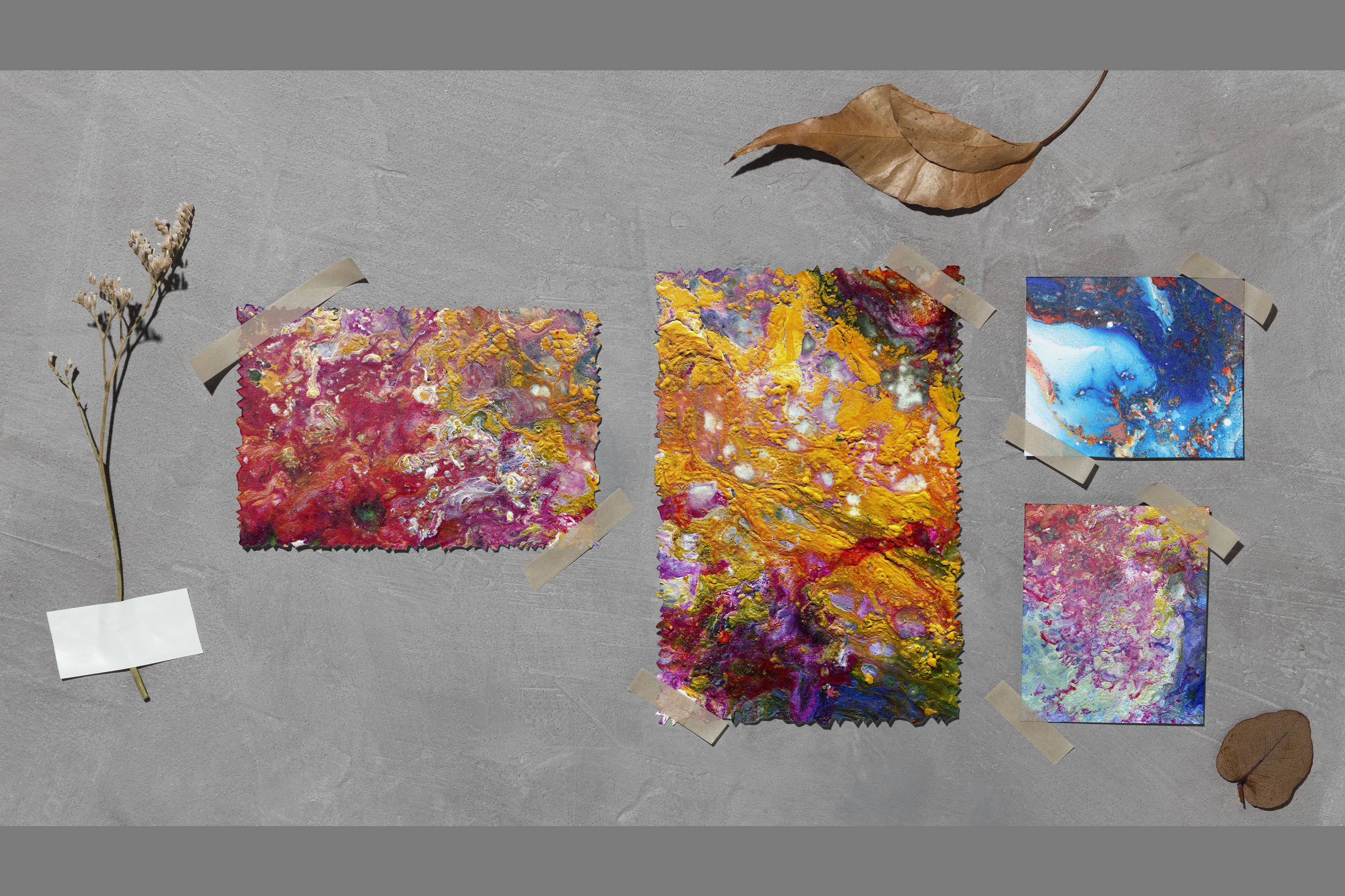 Acrylic Pour Digital Papers 12x12 Backgrounds (1143757) | Textures ...