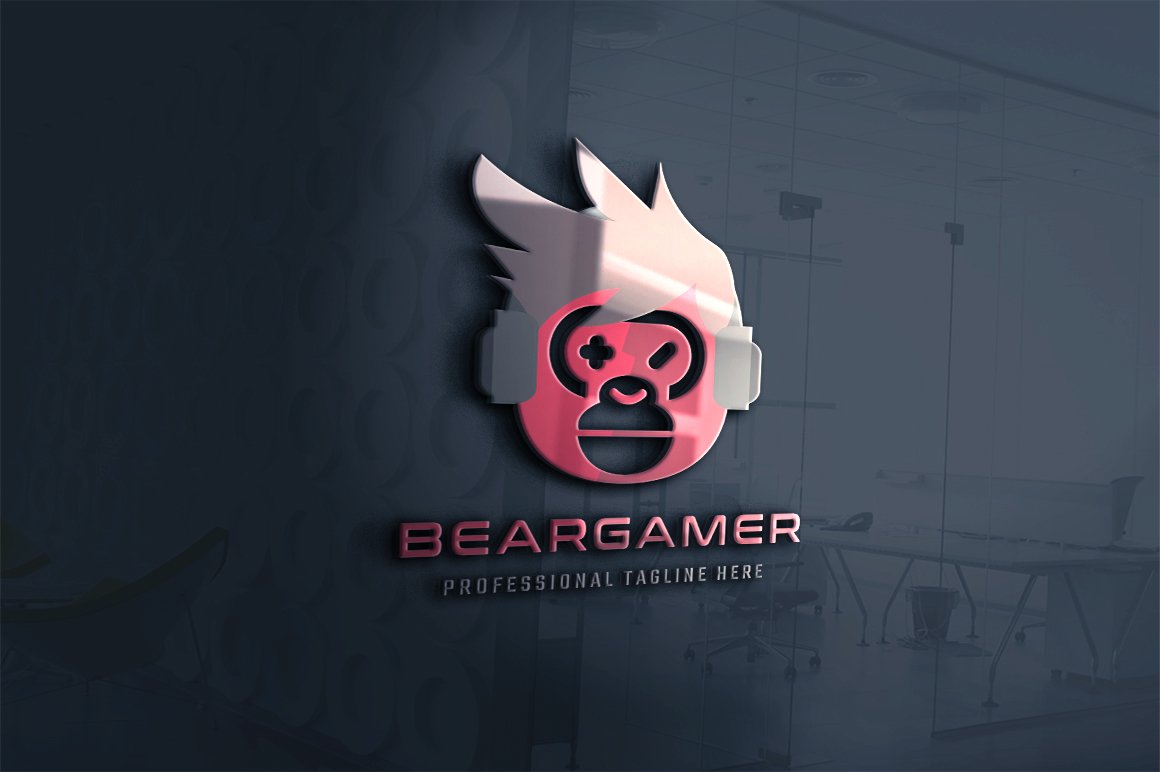 Bear Gamer Logo (670578) | Logos | Design Bundles