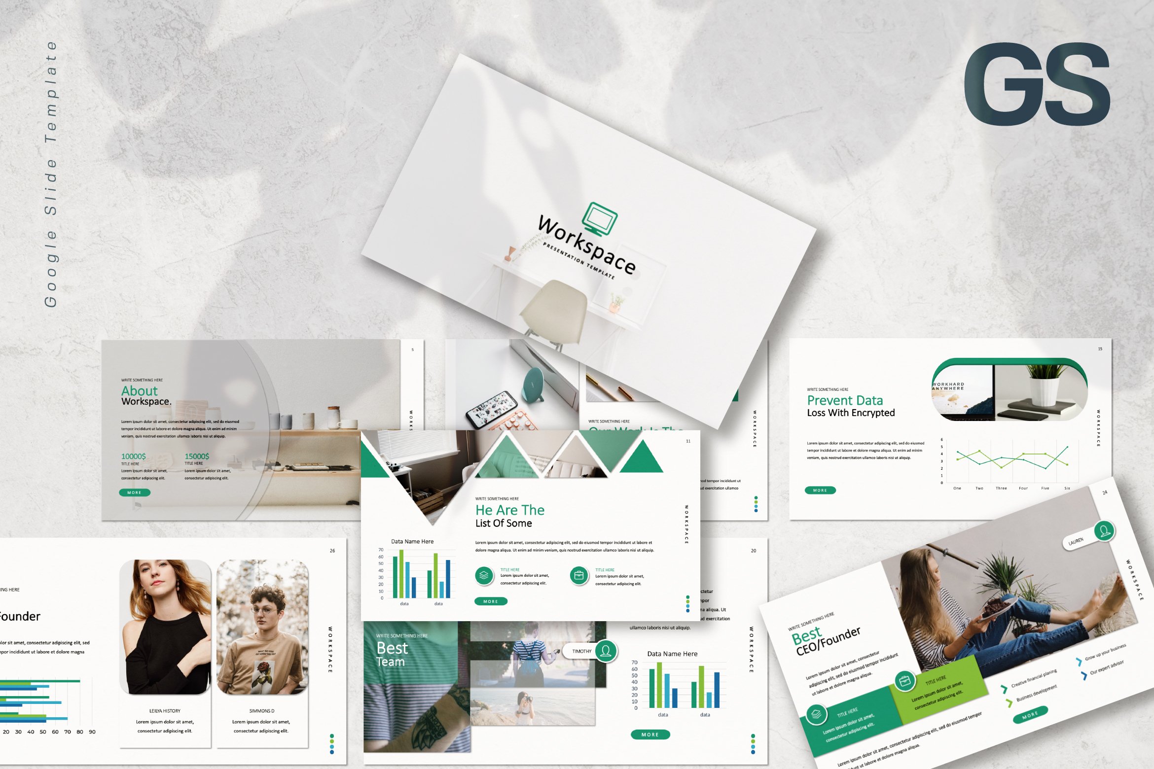 Workspace Creative Google Slide (644155) | Google Slides | Design Bundles