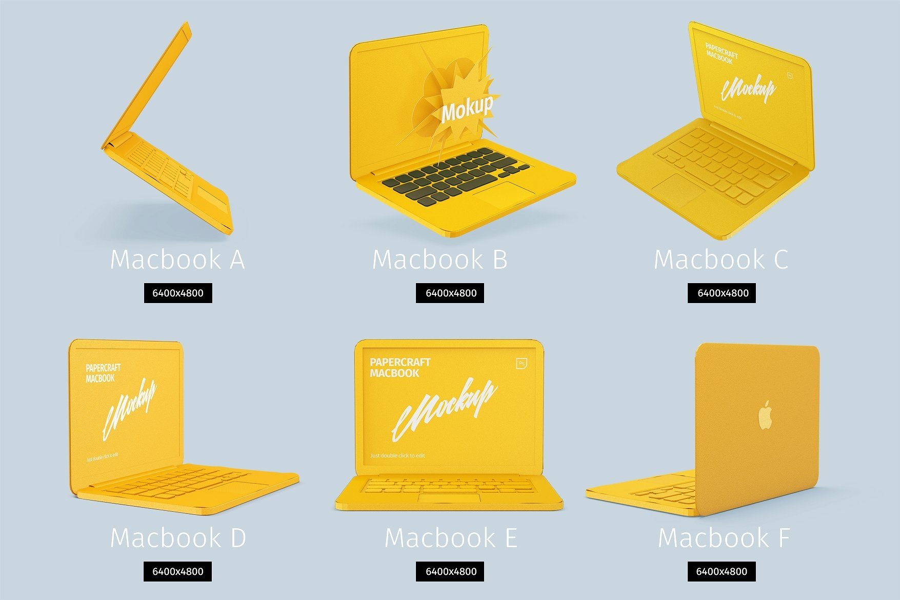 Papercraft Macbook (74564) | Scene Creators | Design Bundles