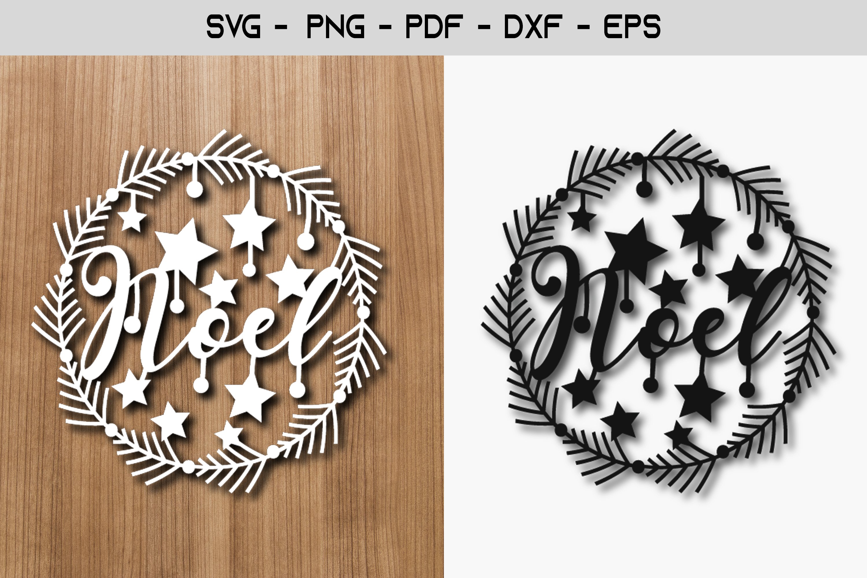 Noel Paper Template Cut File