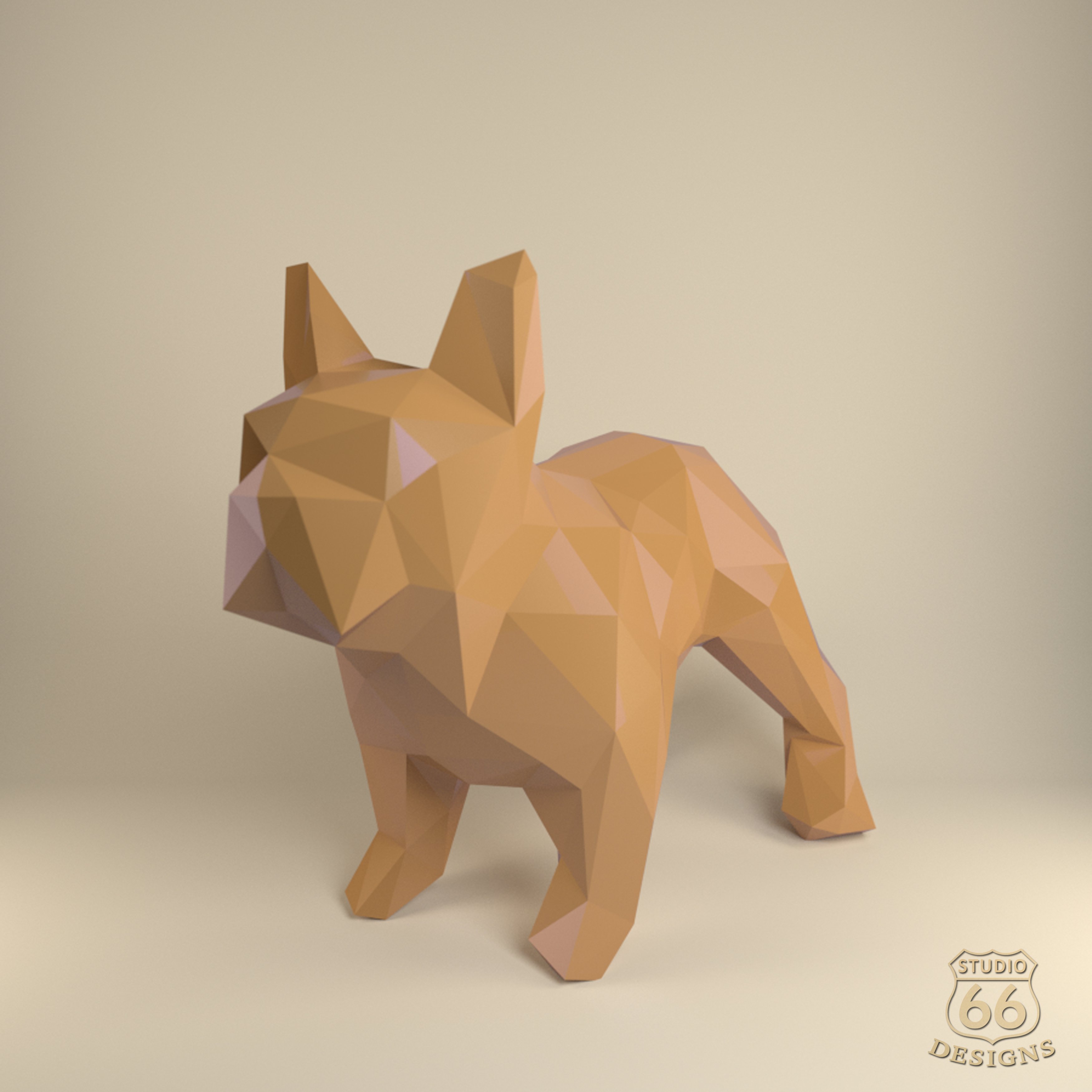 French Bulldog, Paper Dog, Papercraft Bulldog, Paper Animal (57351 ...