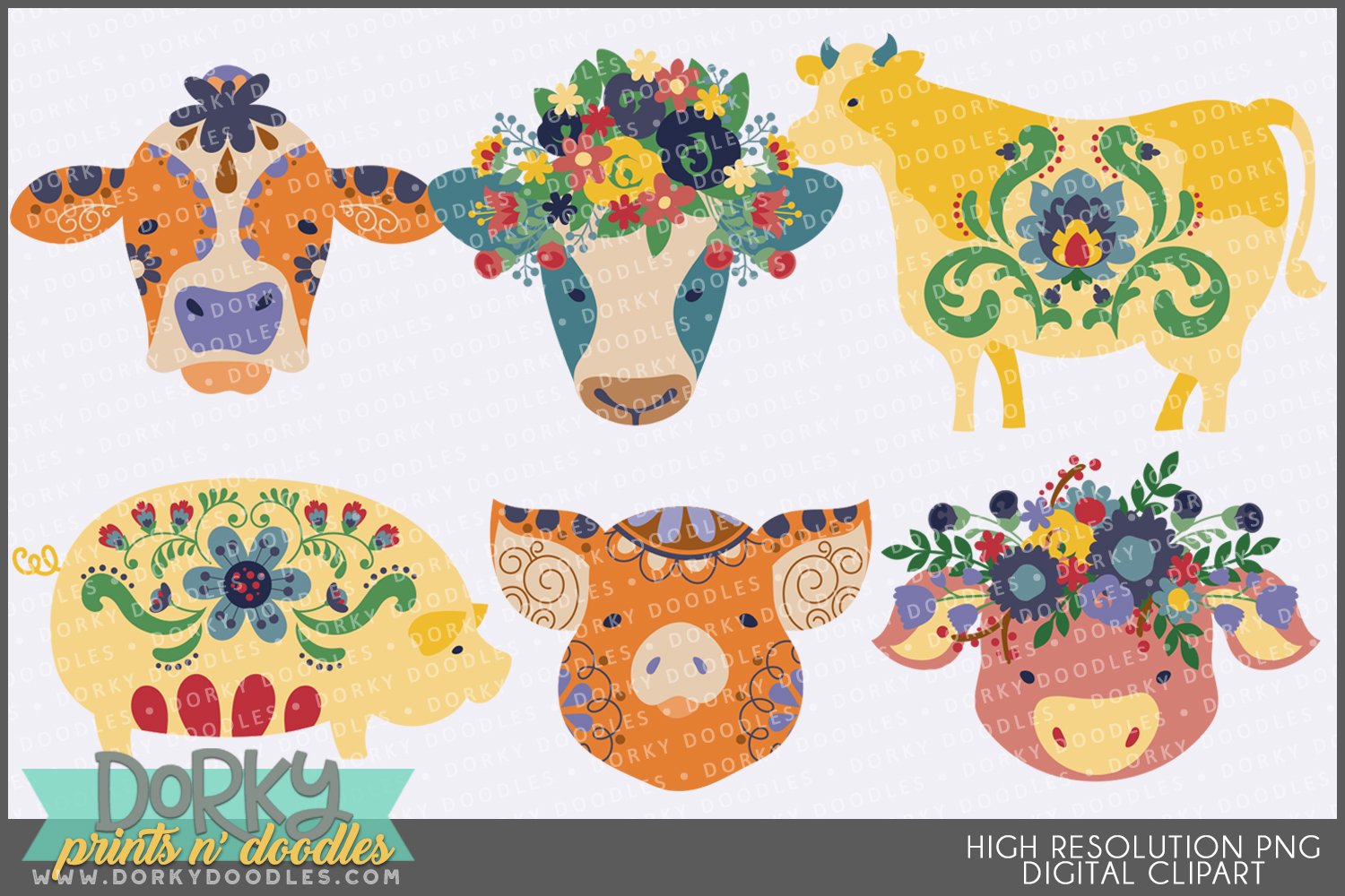 Country Folkart Clipart
