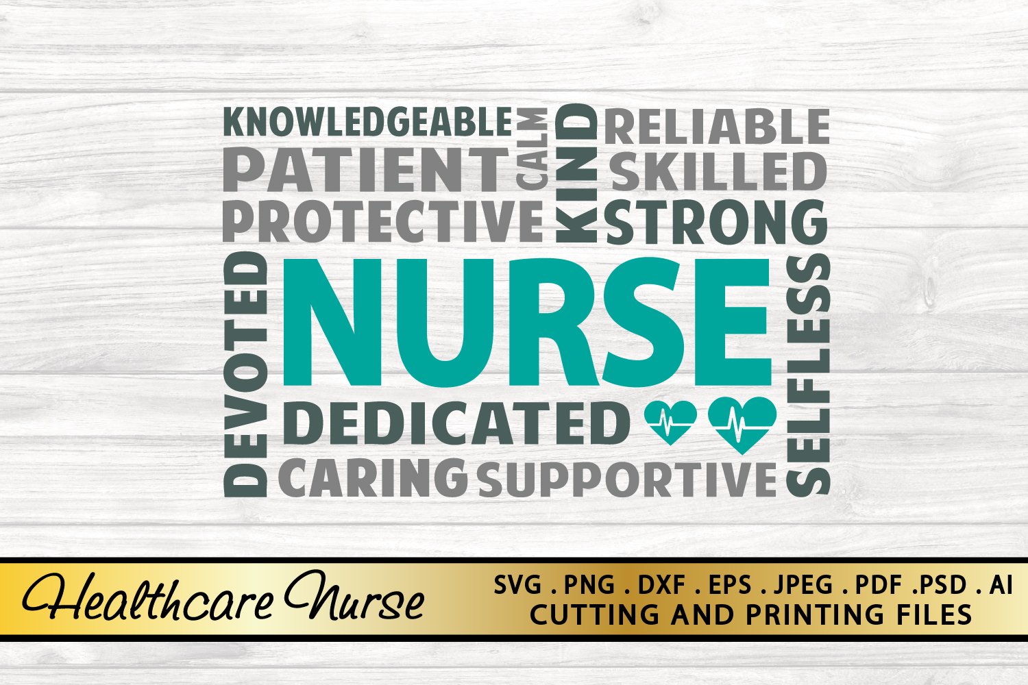 Nurse SVG PNG EPS DXF Nursing SVG Cutting and Printing Files (790192 ...