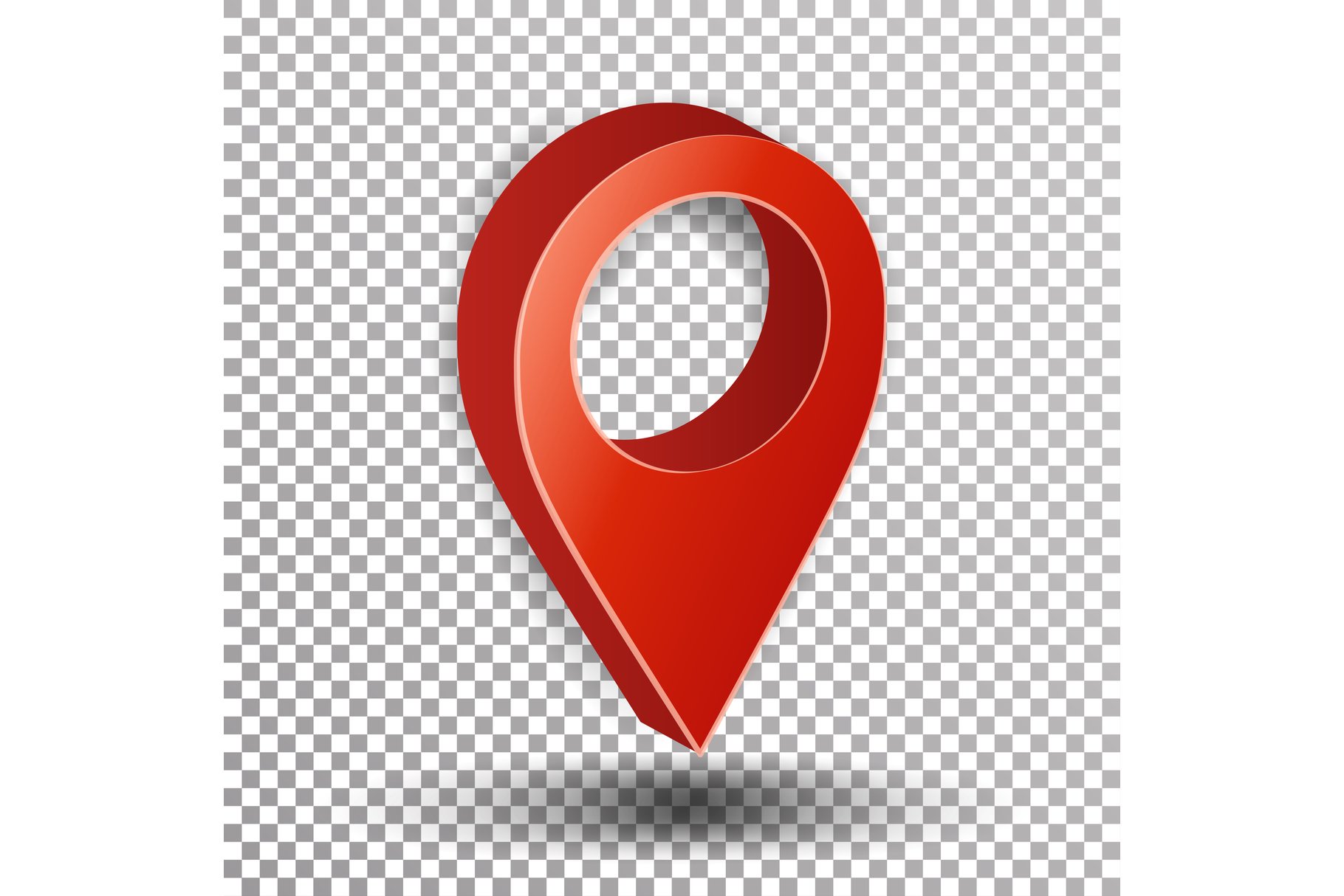 3d Map Pointer Vector. Red Navigator Symbol Isolated On (648760) | Illustrations | Design Bundles