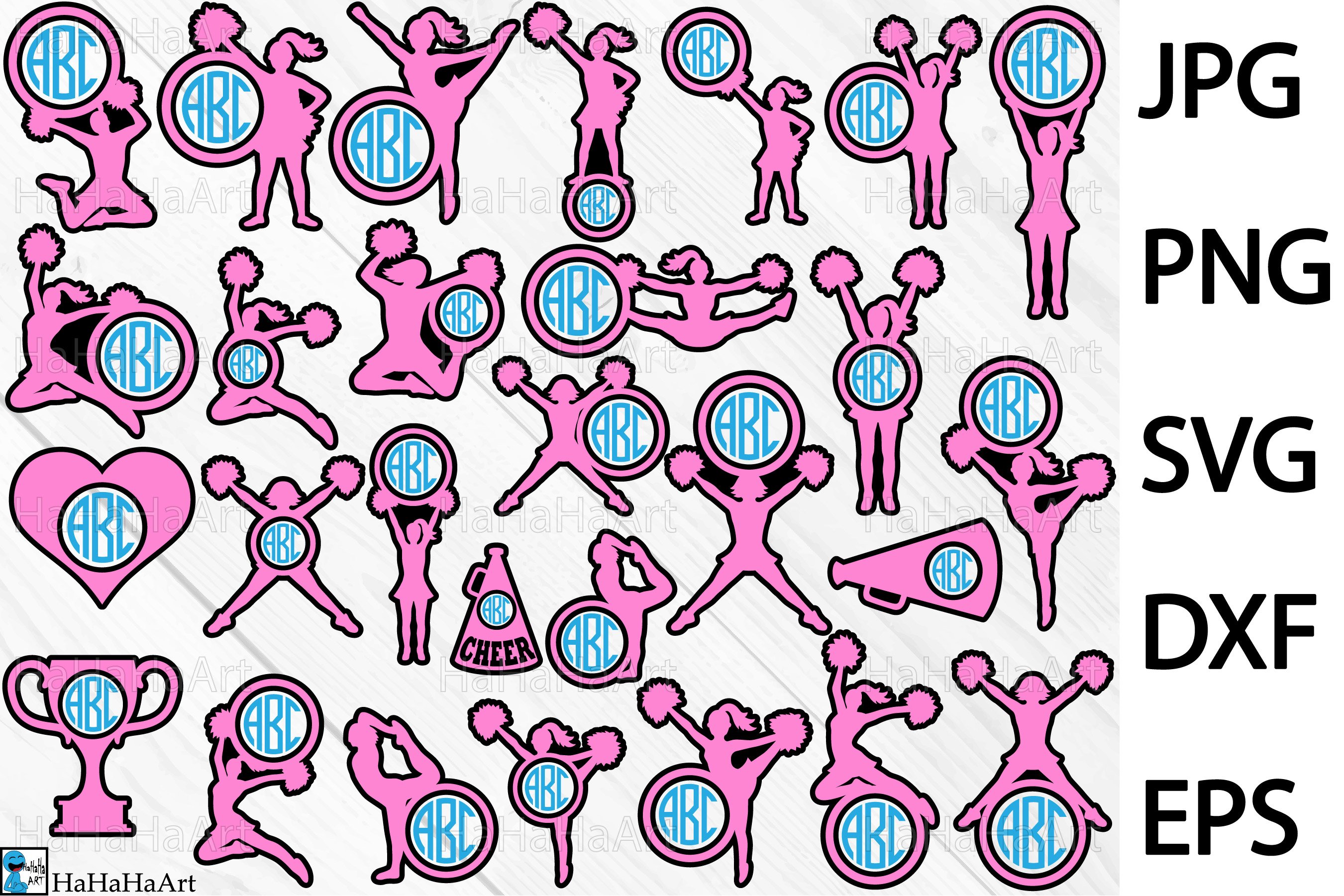 Circle Cheer Designs - Clip art / Cutting Files 1392c (1054158 ...