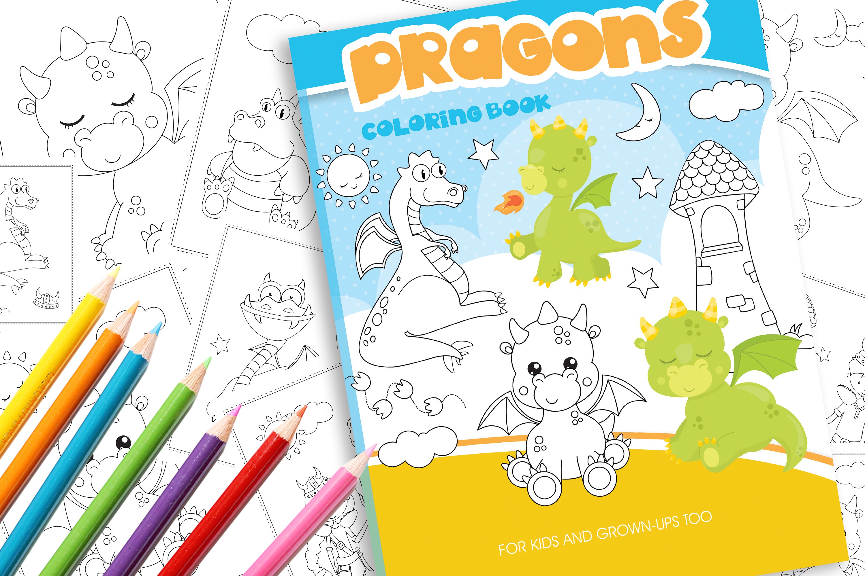 Dragons Coloring Book