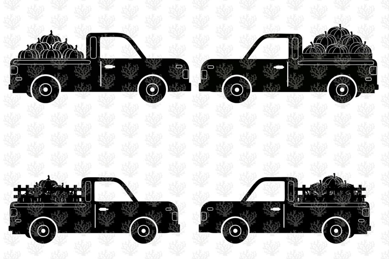 Pumpkin Truck Thanksgiving SVG EPS DXF PNG Cutting Files (147239) | Cut ...