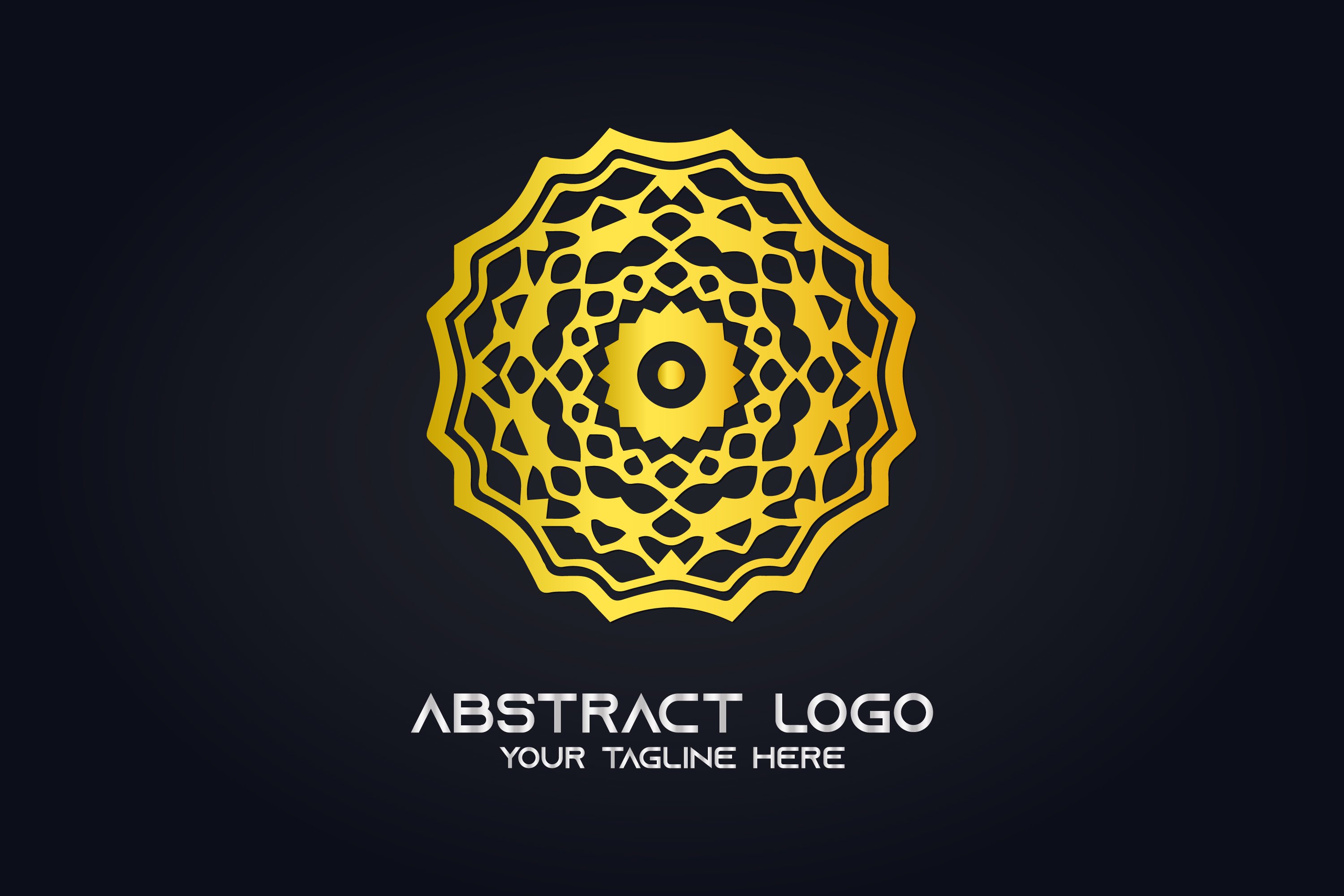 Logo Abstract Gold Color (888604) | Logos | Design Bundles
