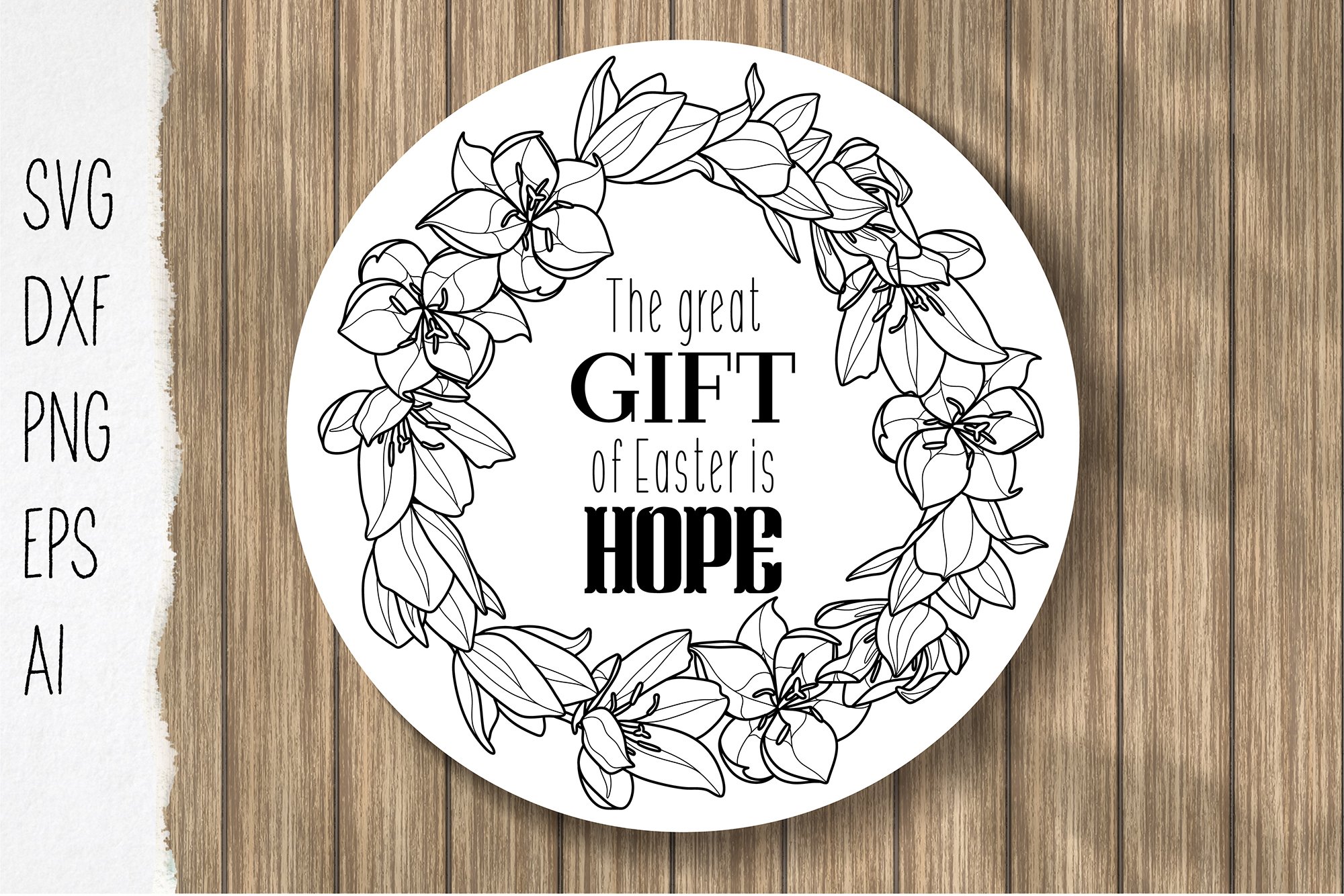 Gift of Ester is hope Svg round home sign