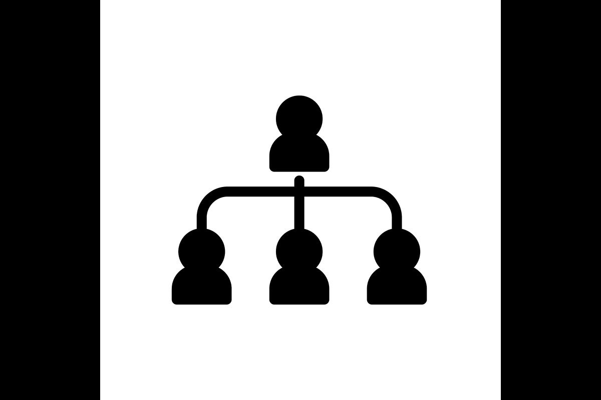 leadership connection, community symbol line flat icon, Vect (850810 ...