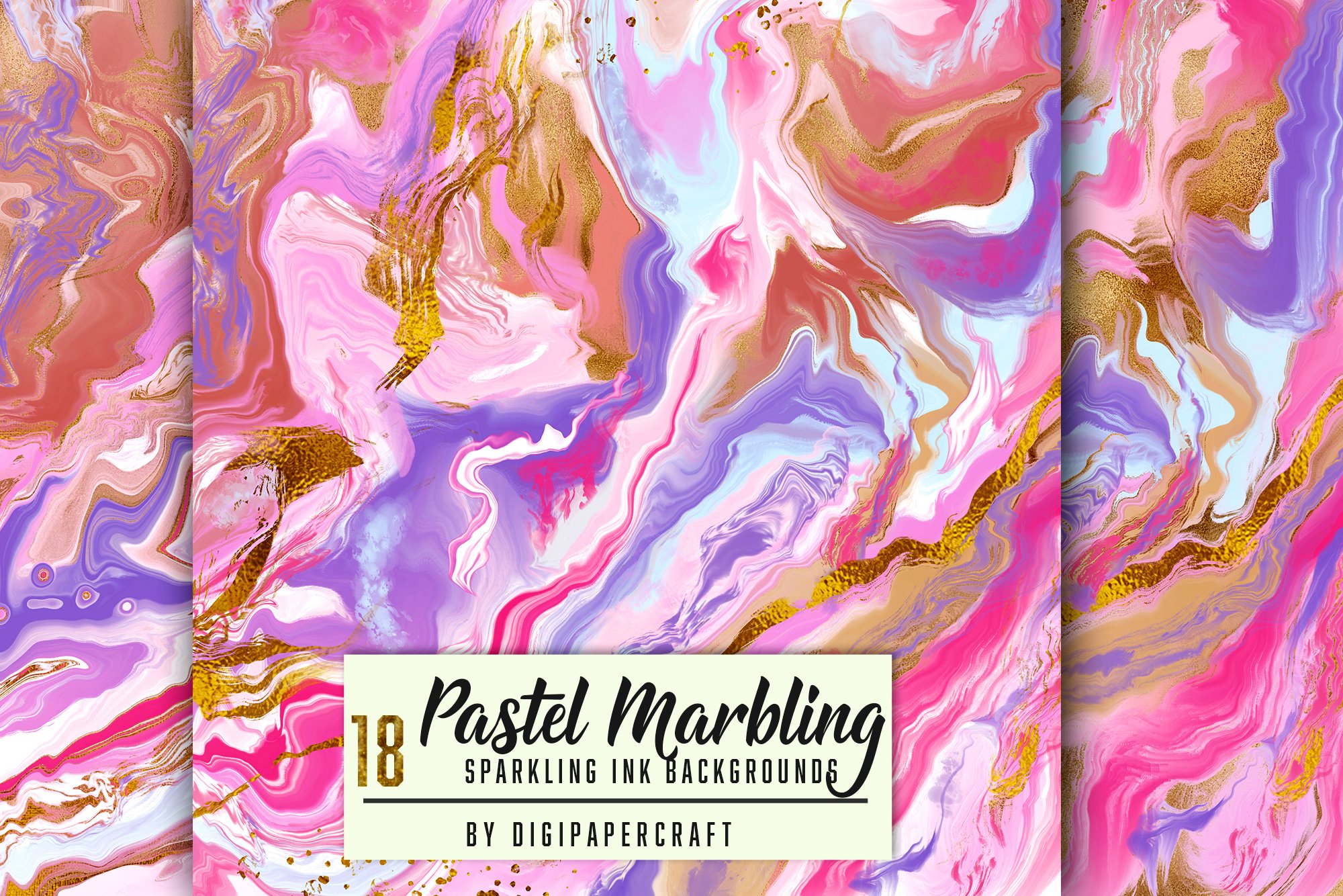 Pastel Marbling Digital Paper, pastel marble, pink textures (900623 ...