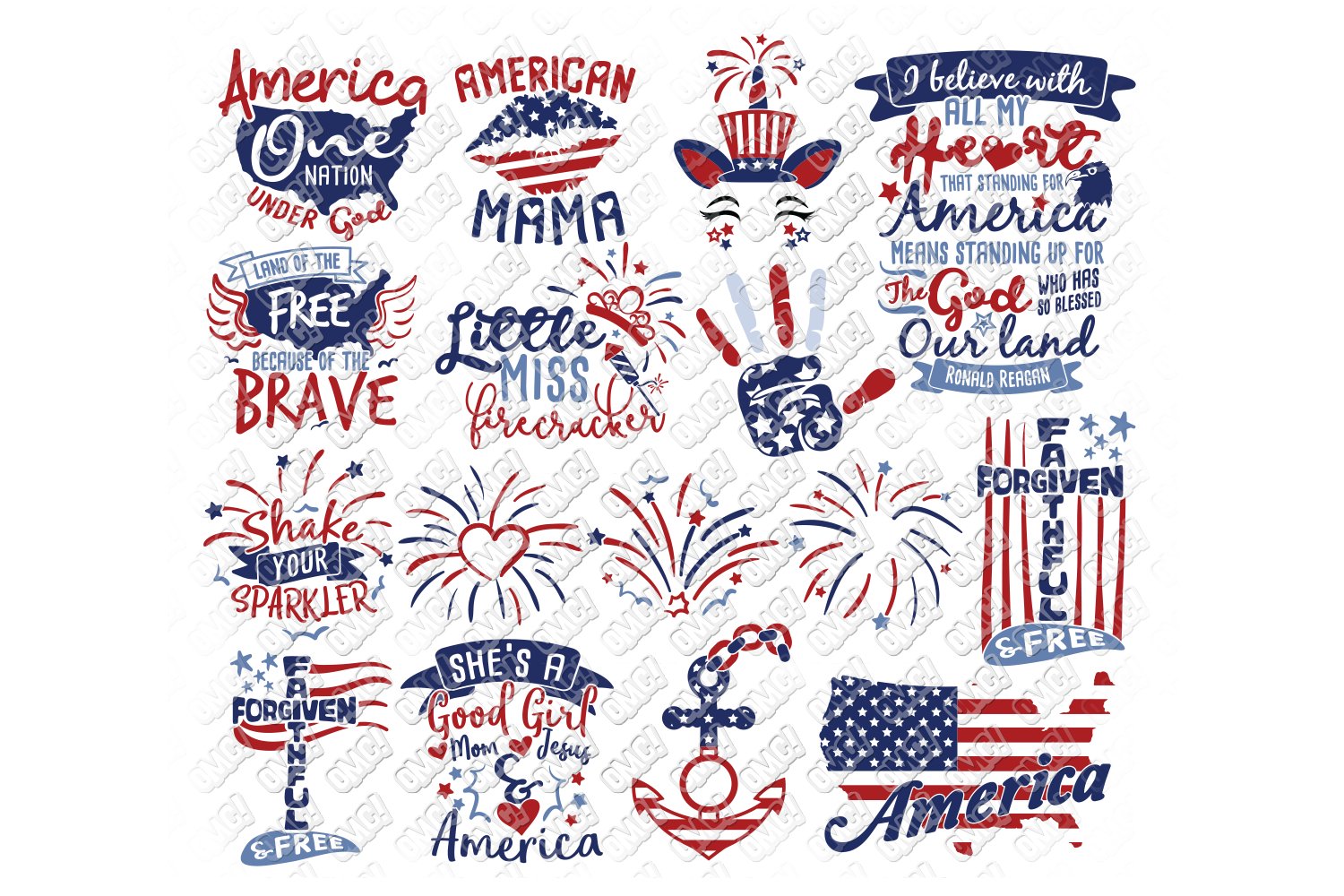 Patriotic SVG Big Bundle in SVG/DXF/PNG/JPEG/EPS (103114) | Cut Files ...