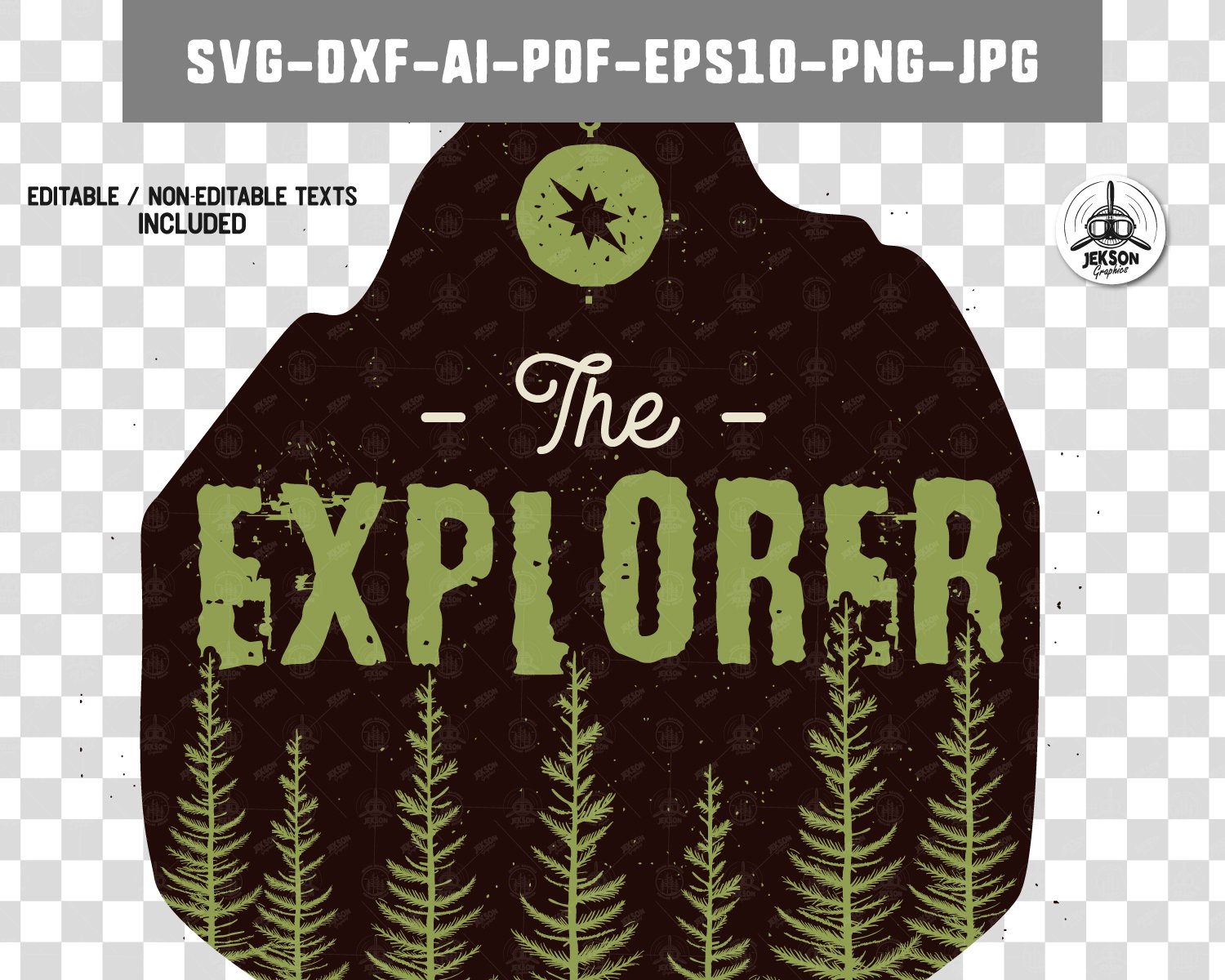 Retro Explorer Badge / Vintage Travel Logo Patch SVG Vector (220566 ...
