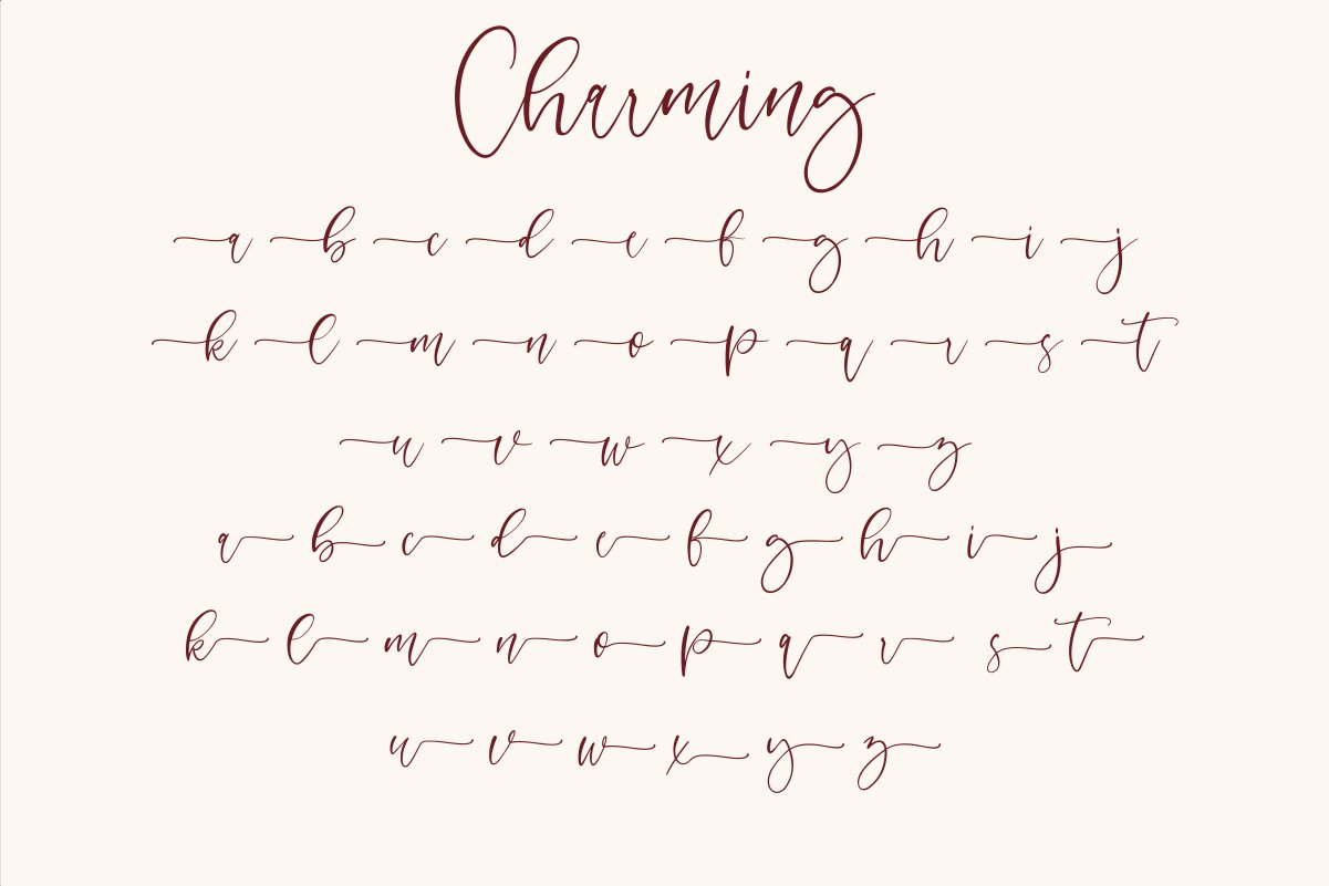 Charming - chic modern script font (581508) | Calligraphy | Font Bundles