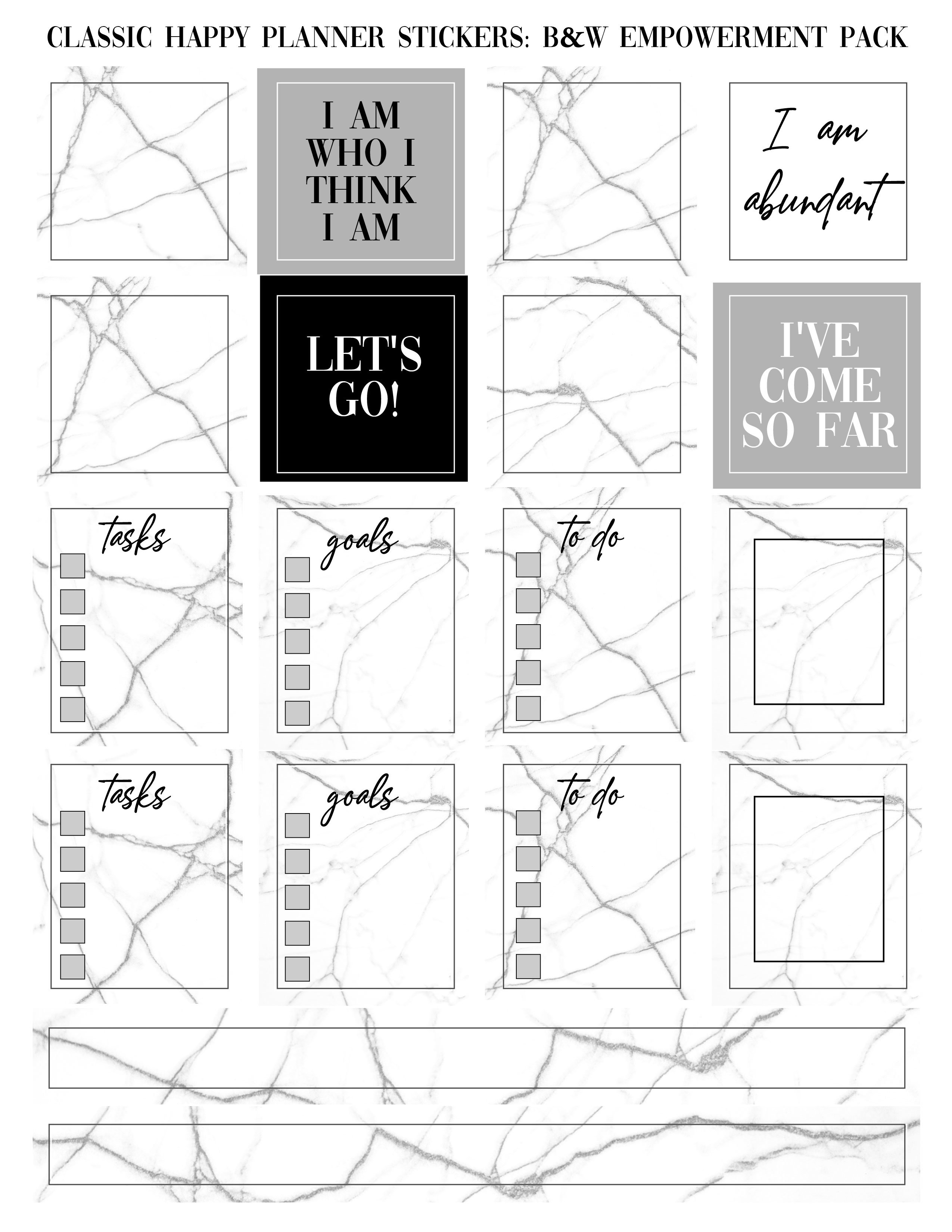 Printable Planner Stickers with Cut Files (267641) | SVGs | Design Bundles