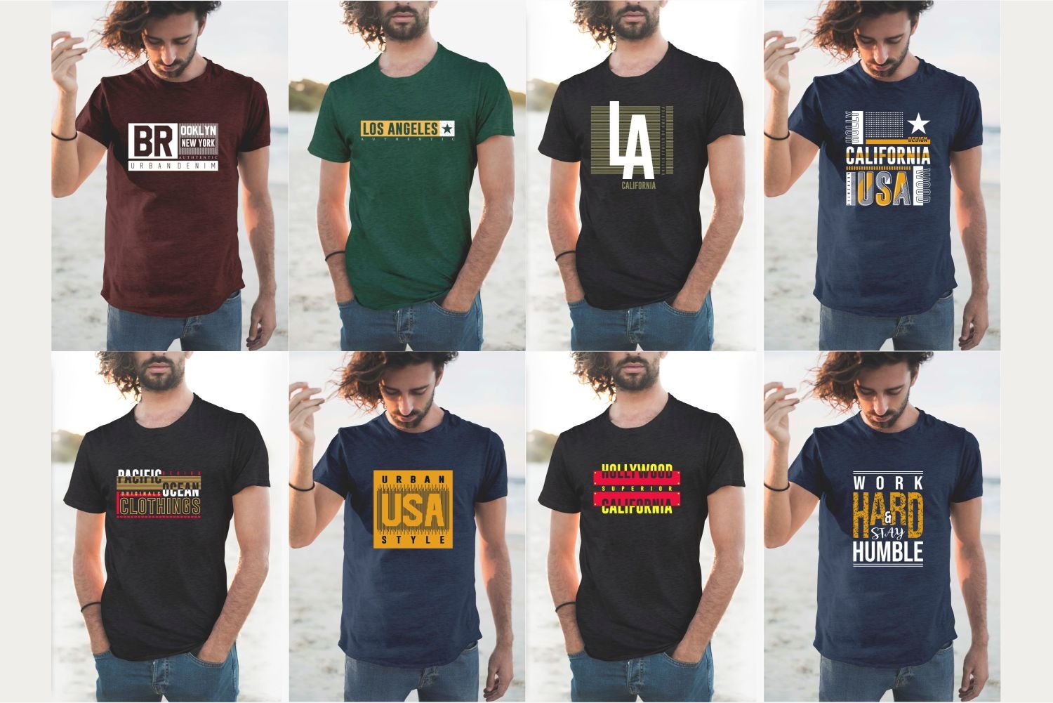 American Urban Street T-shirt Design Bundle NYC T shirt (1053993 ...