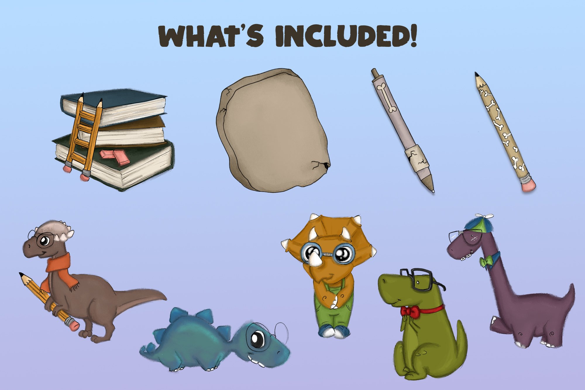 Nerd Dinosaurs | Prehistoric Nerds| Dinosaurs with Glasses