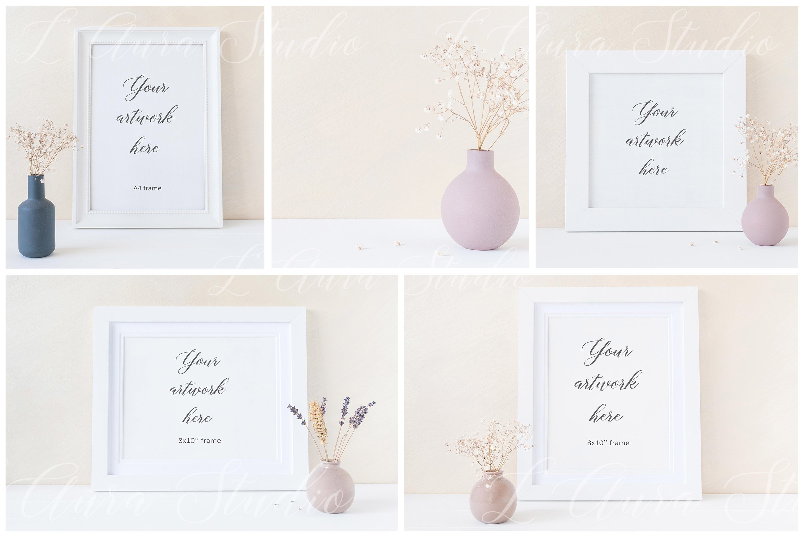 Frame mockup bundle - minimalist - 8x10'' A4 (486792) | Mock Ups ...