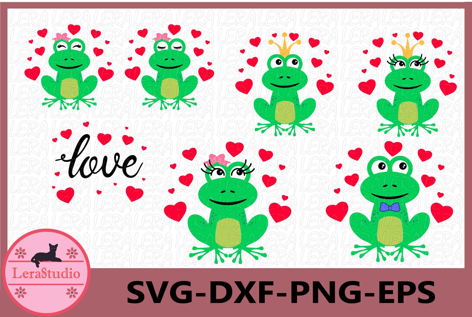 Frog Love SVG, Frog Prince svg, Valentines Day Svg, Love svg (240370 ...