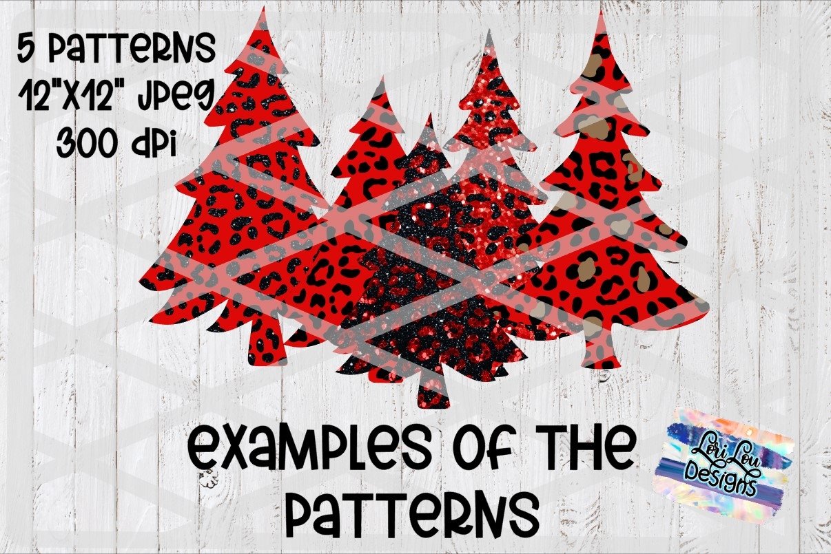 Red Leopard Cheetah Pattern Background Bundle (1077473) | Backgrounds ...