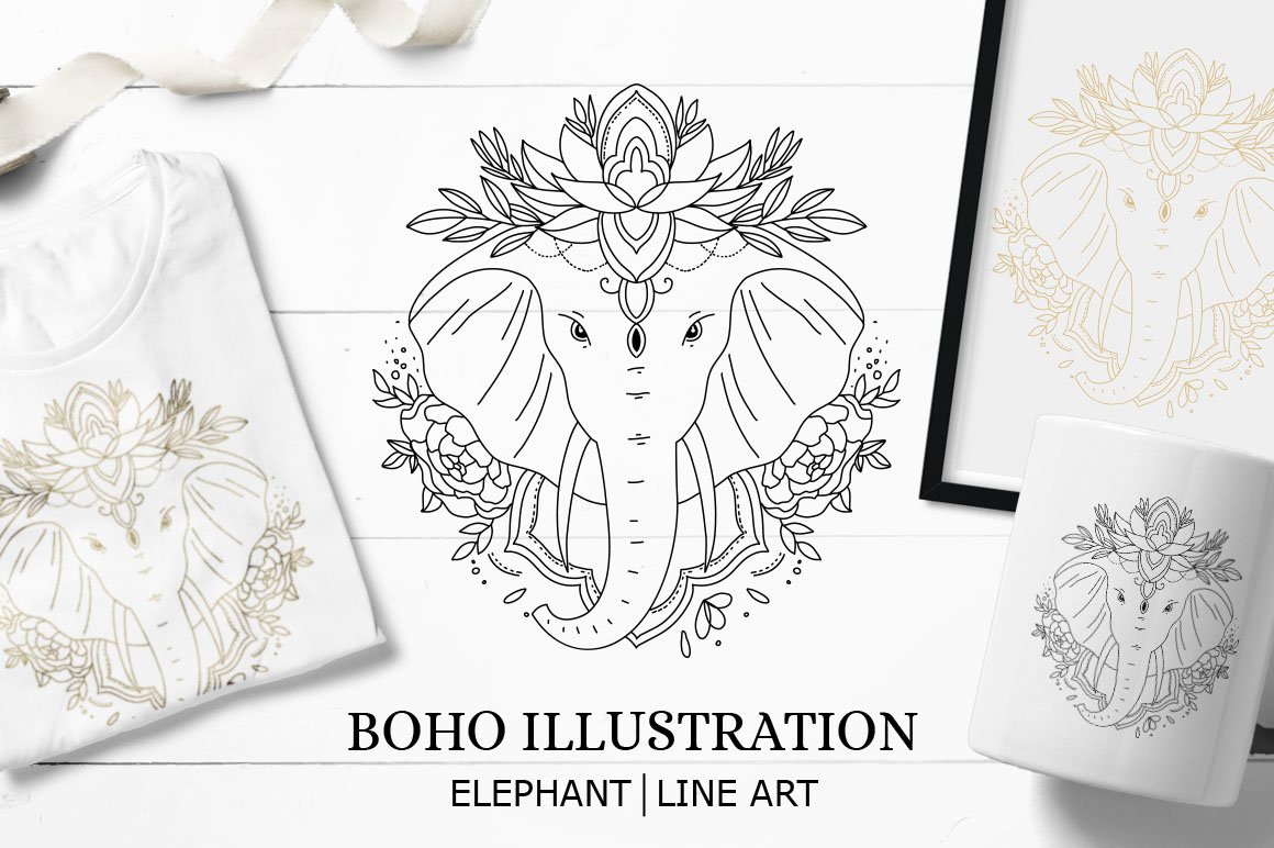 Elephant SVG / Elephant illustration