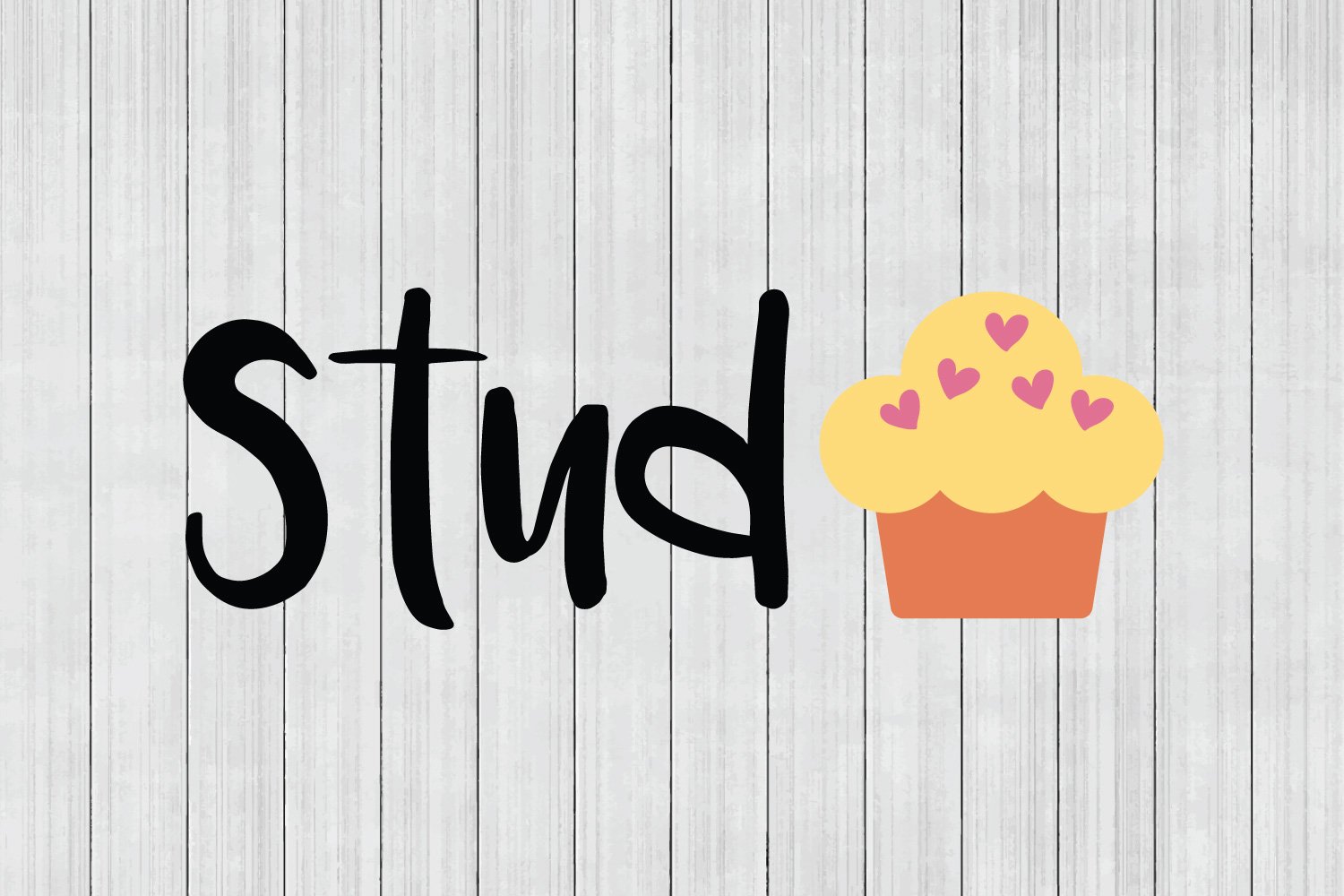 Stud Muffin SVG, Kids SVG, Cuttable File (100133) | SVGs | Design Bundles