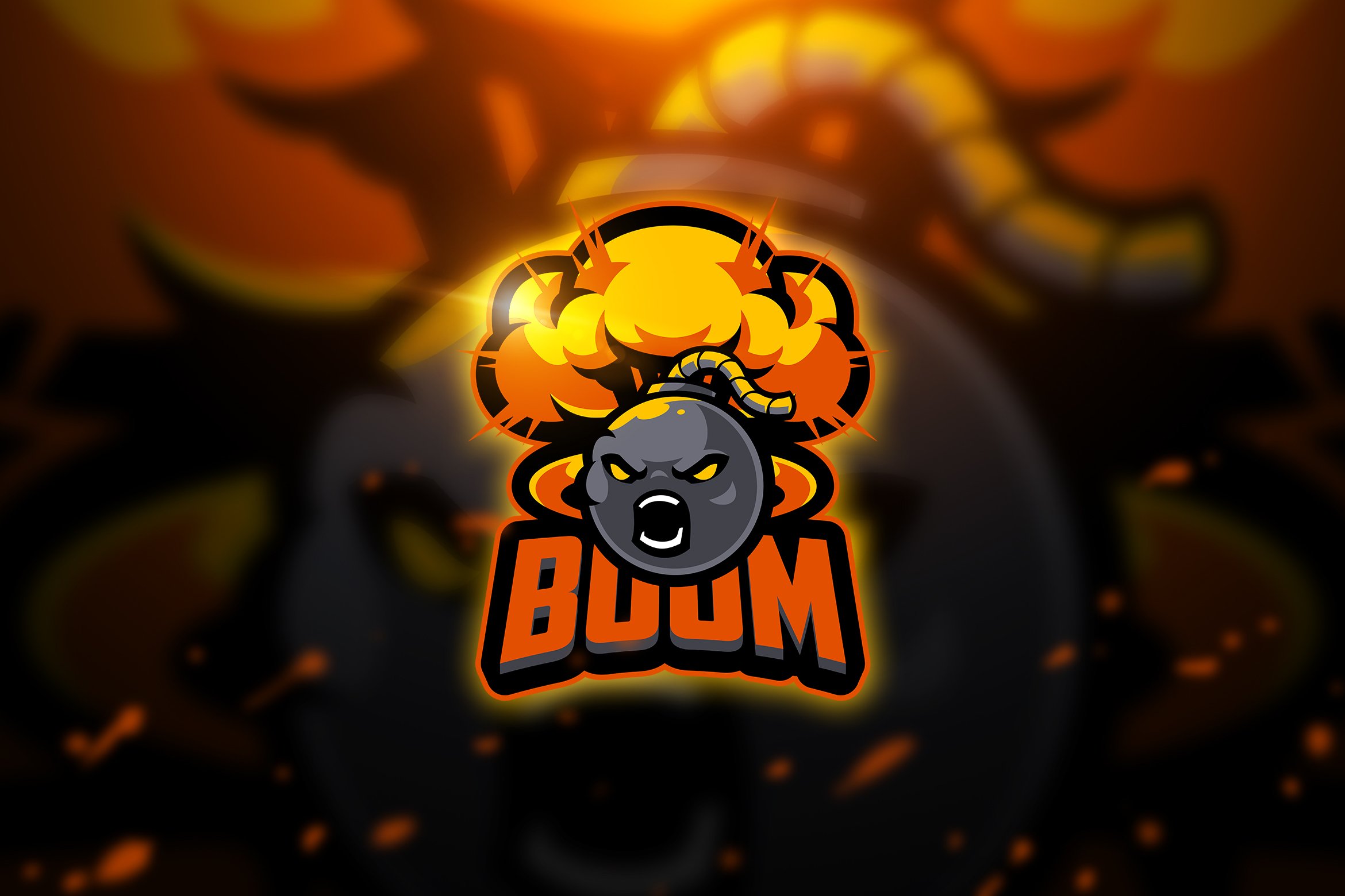 Boom - Mascot & Esport Logo (319258) | Logos | Design Bundles