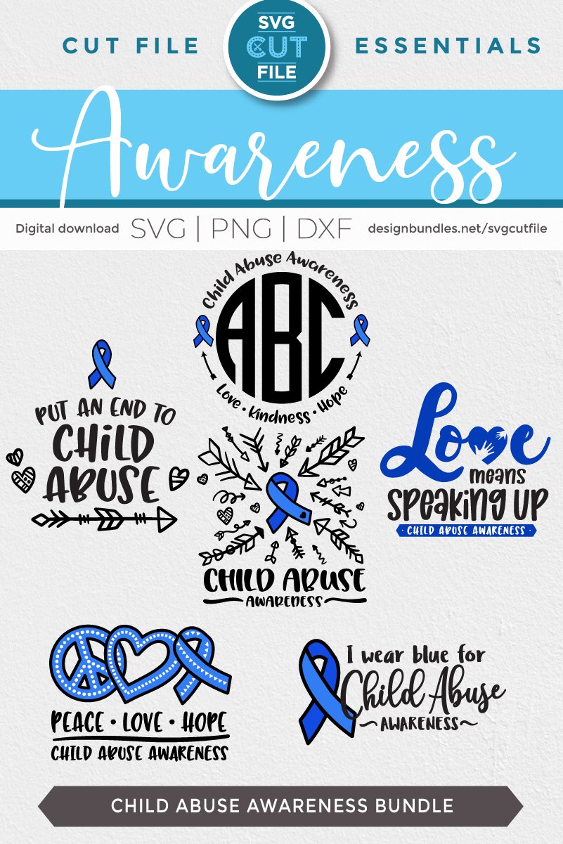 Child Abuse Awareness SVG bundle - a child abuse collection (532379 ...