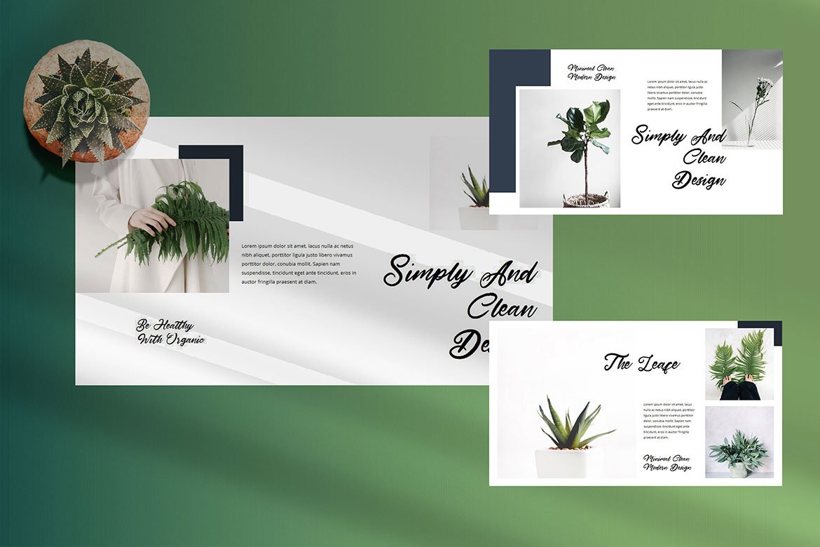Fresh Plant Nature Powerpoint Templates