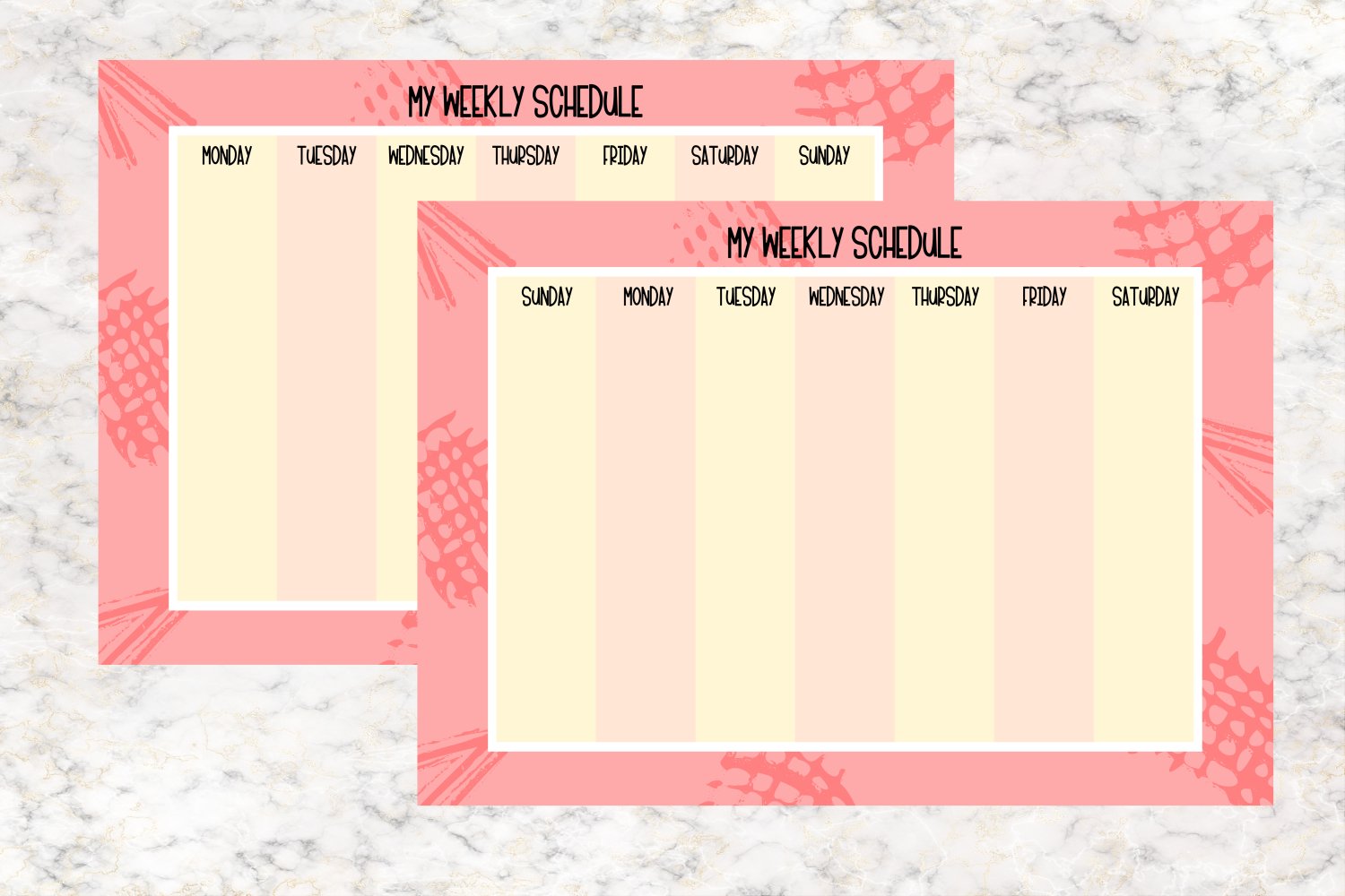 My Weekly Schedule Digital Planners