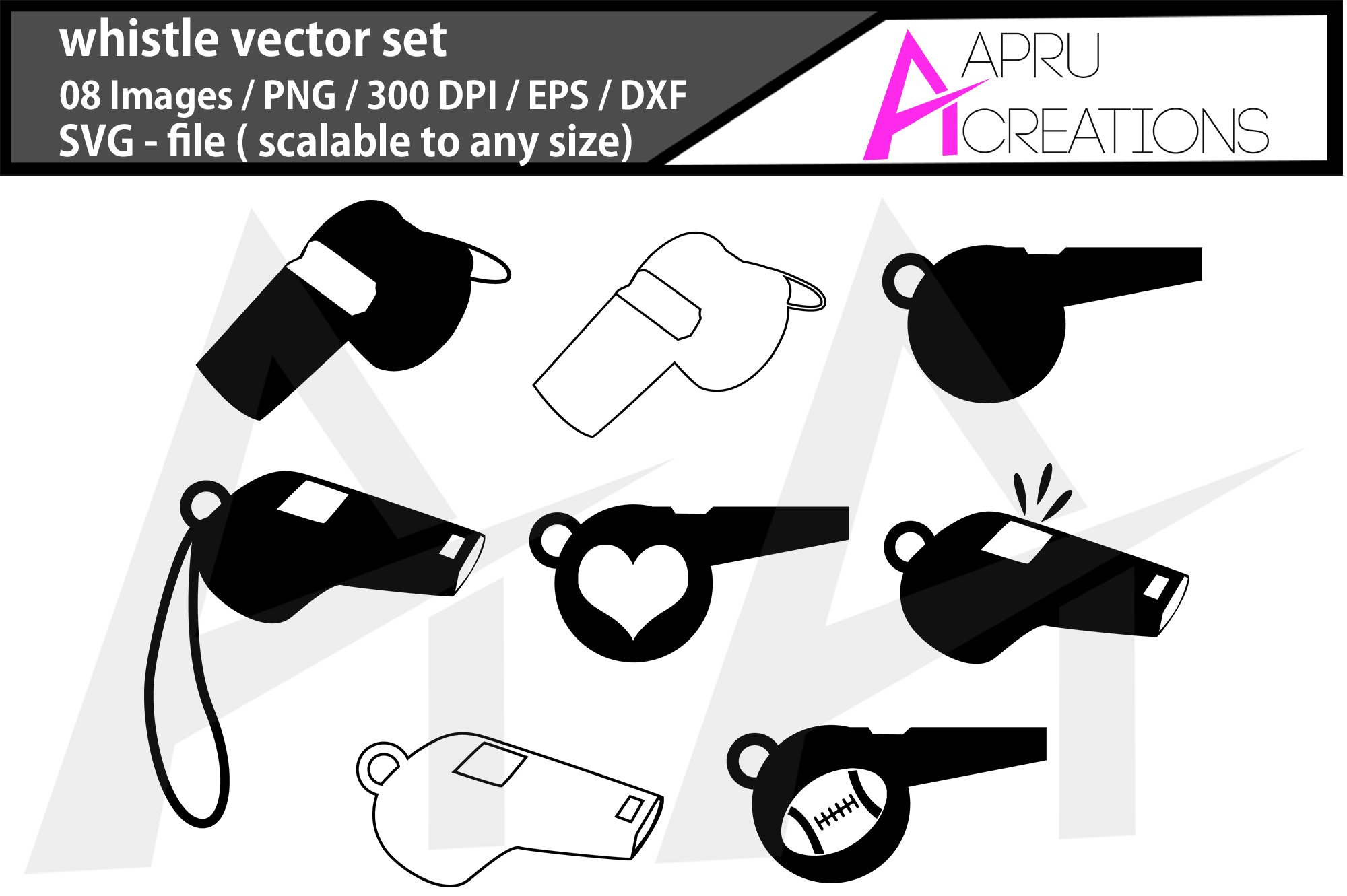 whistle silhouette / whistle svg / whistle vector (519208 ...