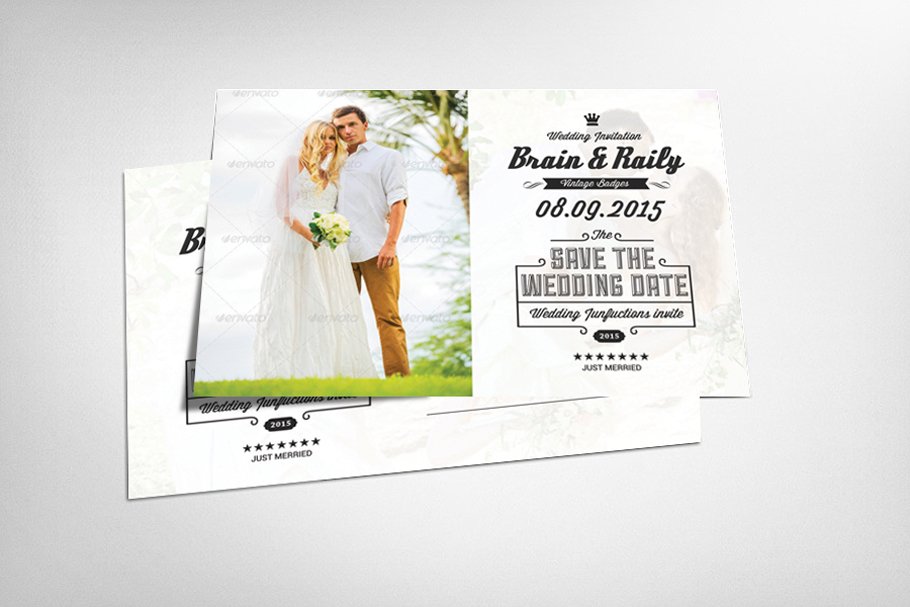 Invitation Postcard Template (436149) | Printables | Design Bundles