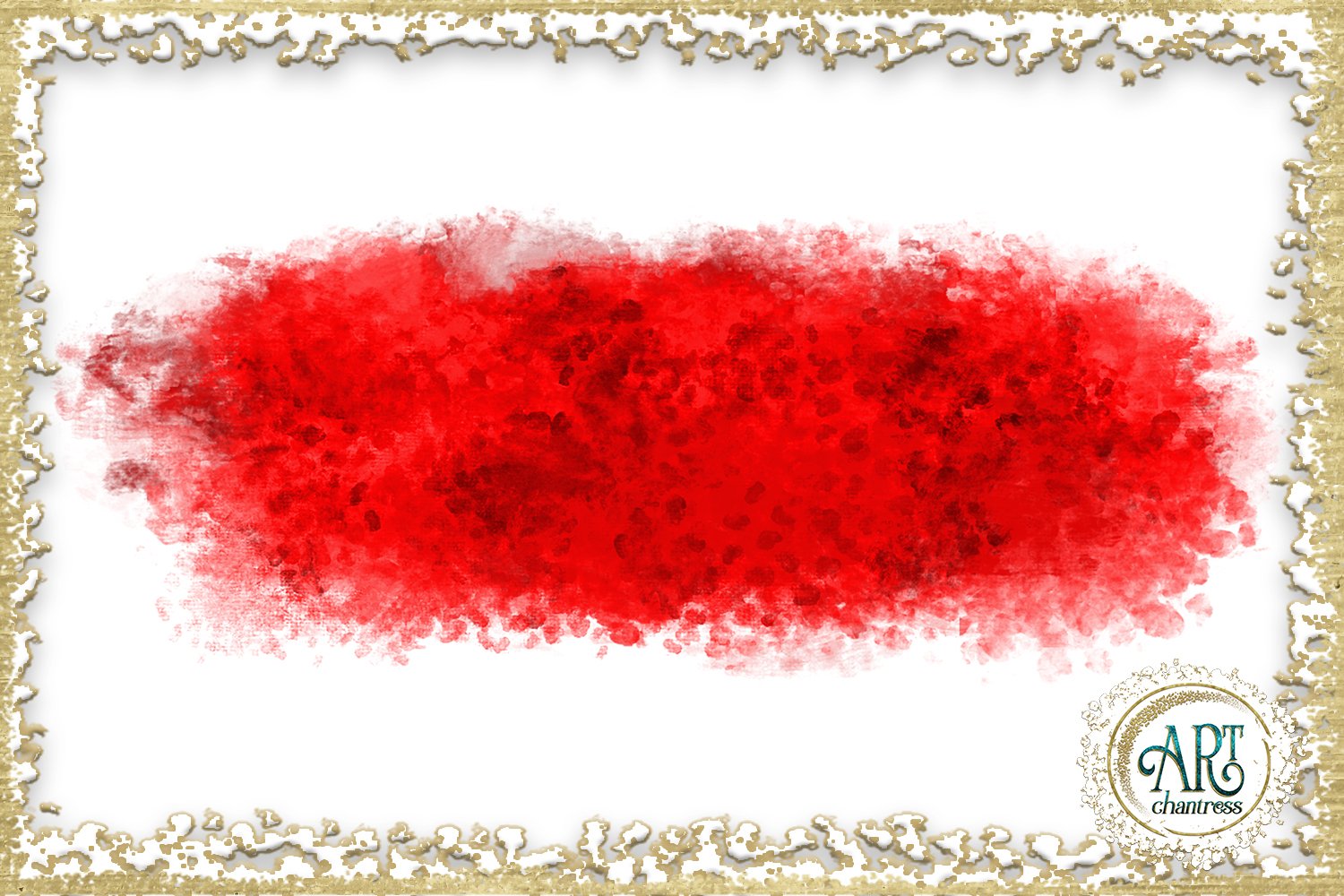 Scarlet Red Splotches Brush Strokes Clipart crimson Glitter (105871 ...