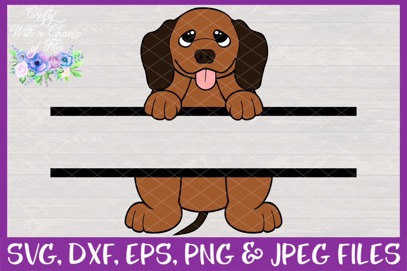 Split Puppy Monogram SVG - Dog Design (204296) | SVGs | Design Bundles